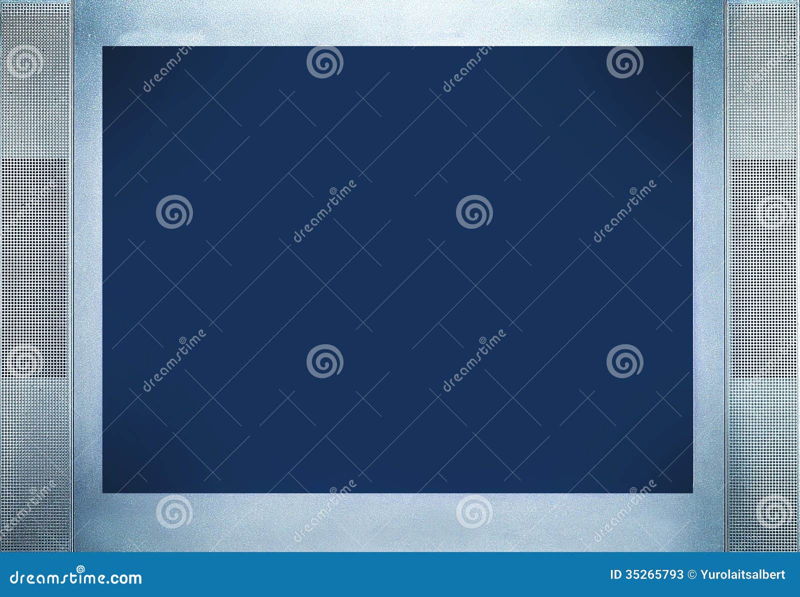 Monitor with a Gray Screen. Stock Image - Image of equipment ...