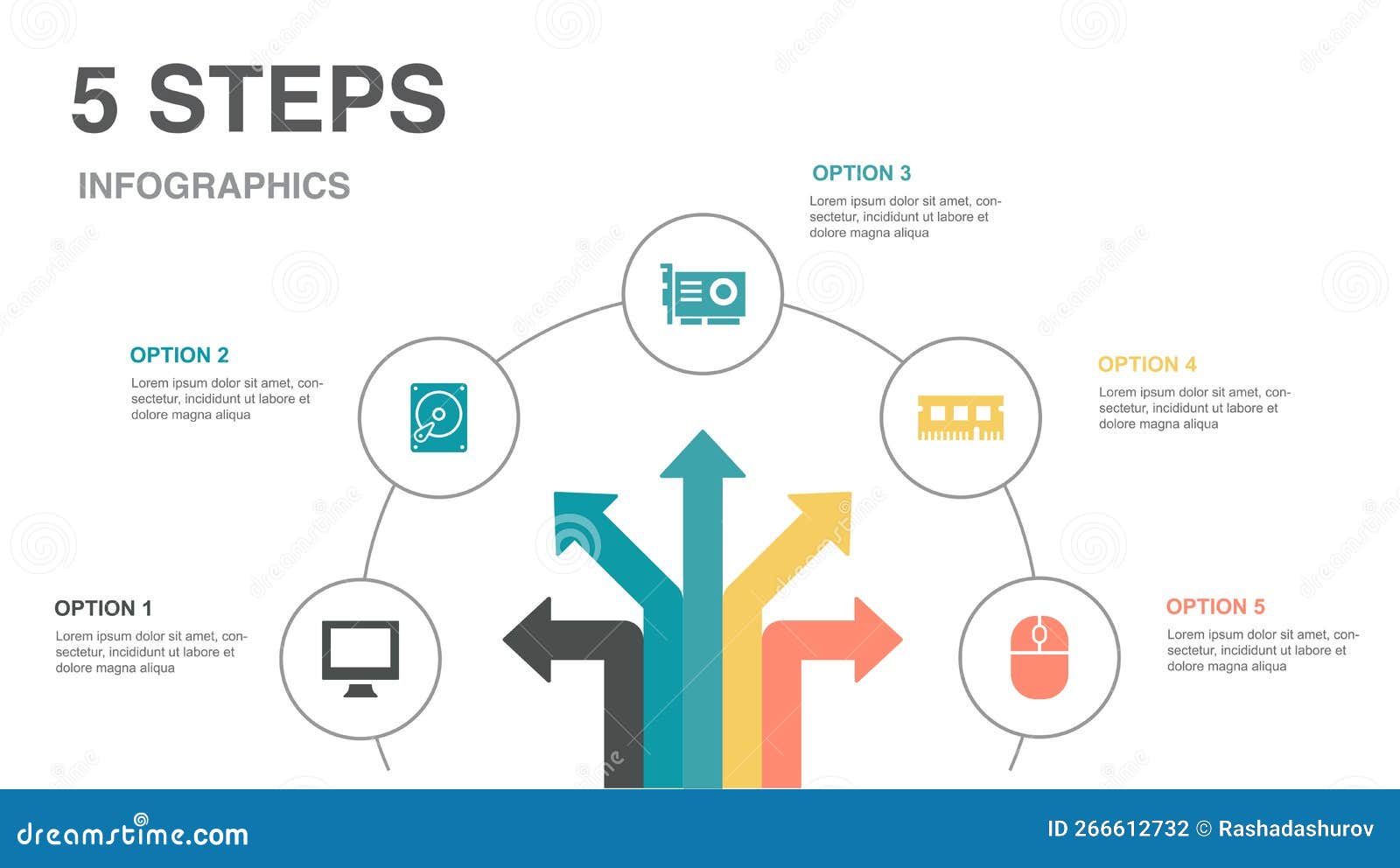 Monitor, Hard Drive, GPU, RAM, Computer Stock Vector - Illustration of ...