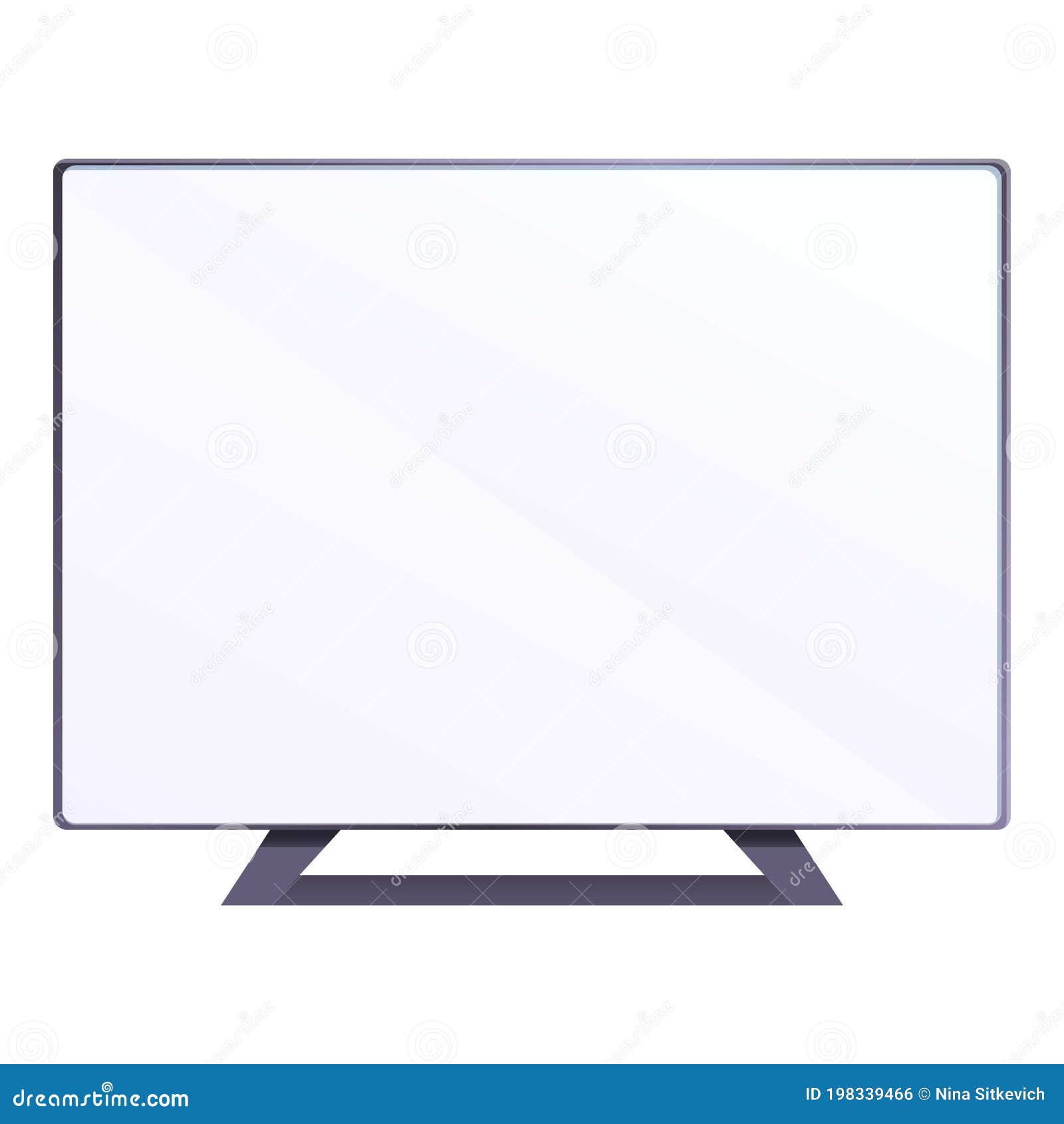 Monitor Icon, Cartoon Style Stock Vector - Illustration of design ...
