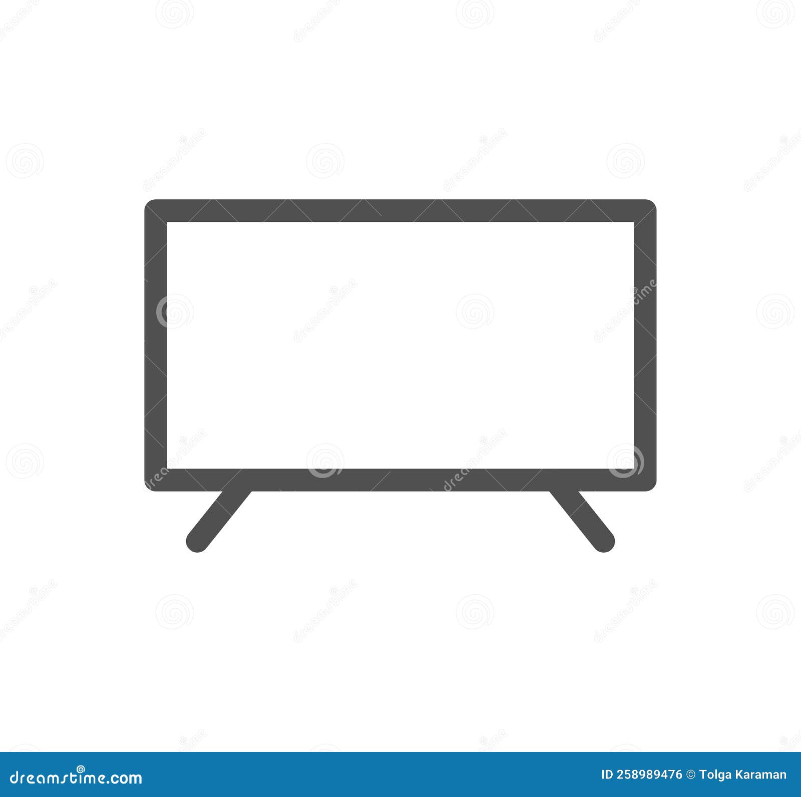 Monitor icon. stock vector. Illustration of film, size - 258989476