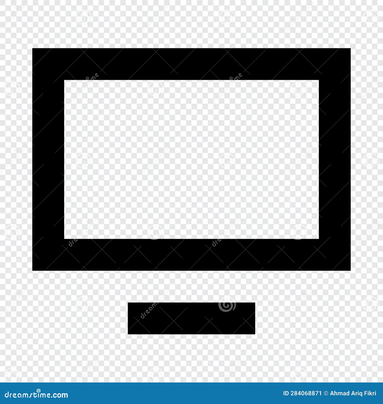 Monitor Icon. Suitable for Website UI Design Stock Illustration ...