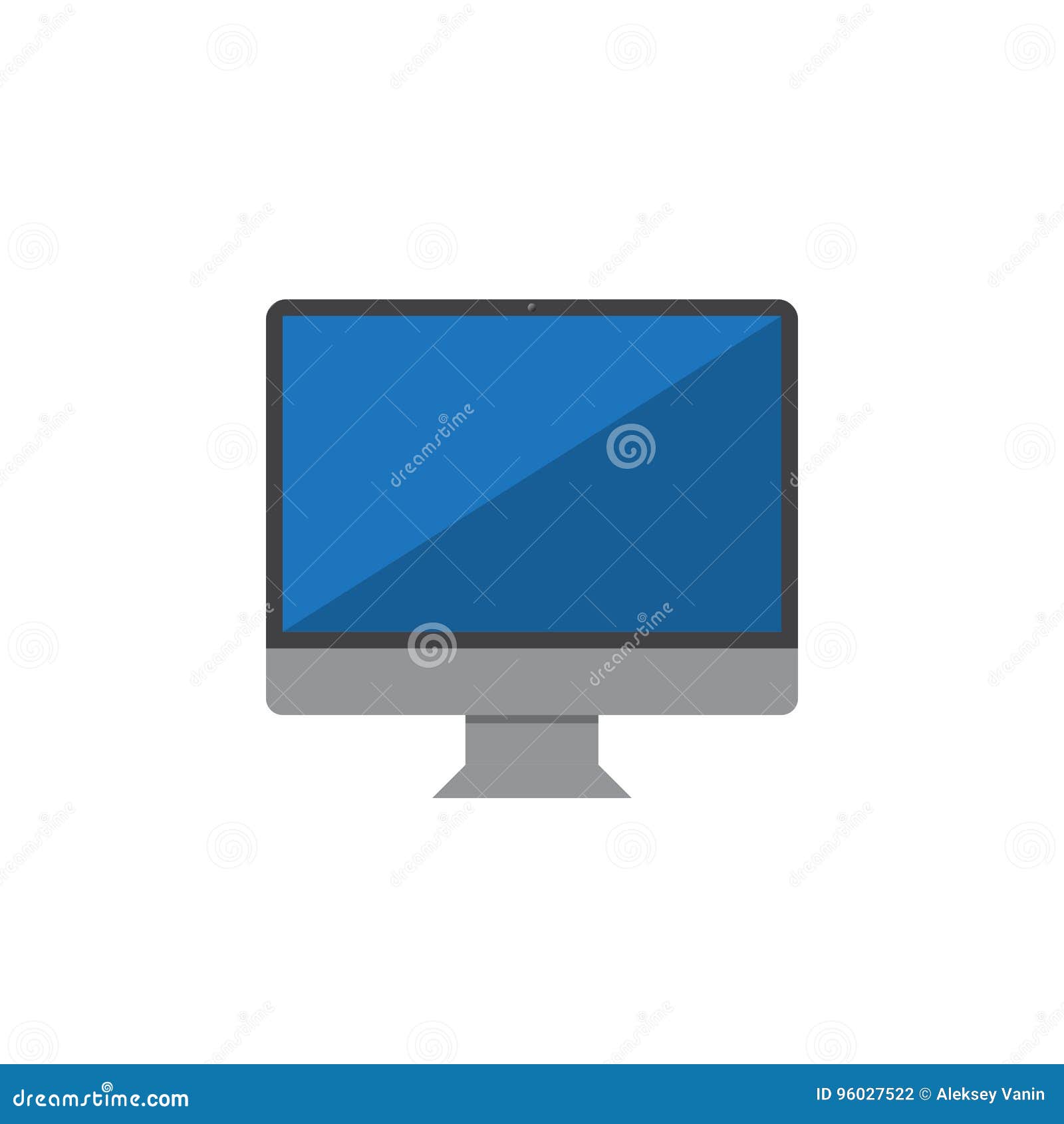 Monitor Icon Vector, Desktop Computer Solid Logo Illustration, C Stock ...