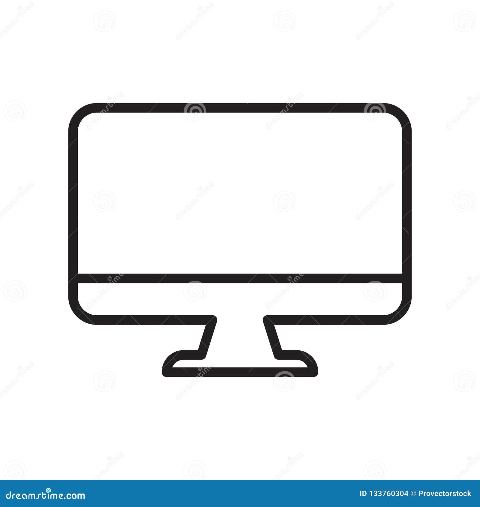 Computer Monitor Icon Vector