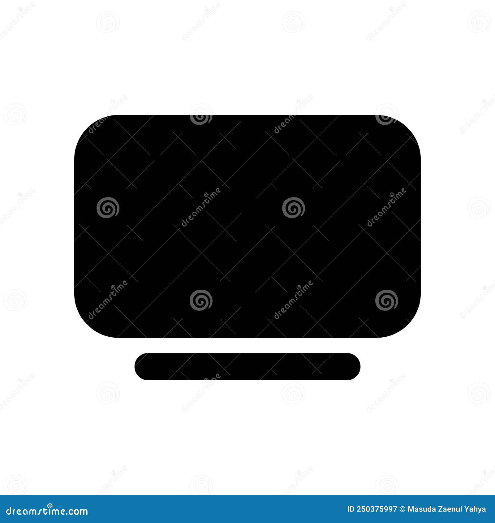 Monitor icon template stock vector. Illustration of desktop - 250375997