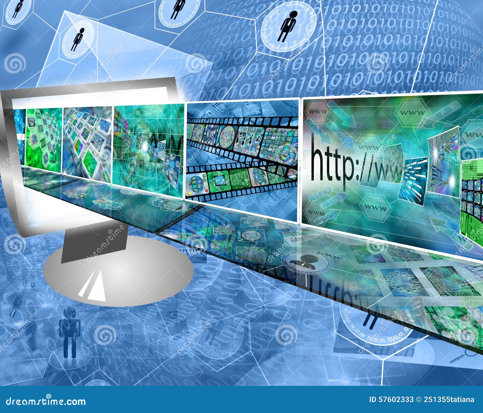 Monitor and images stock image. Image of computer, screen - 57602333