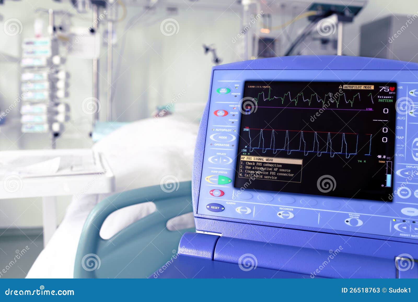 Monitor Intra-aortic Counterpulsation Device Stock Image - Image of ...