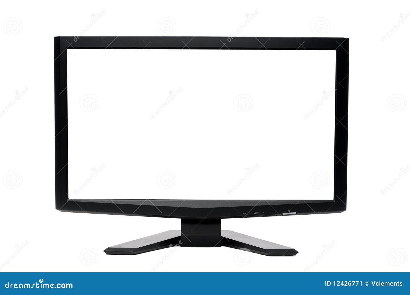 Monitor Largo Do Computador Do LCD Da Tela Lisa Imagem de Stock ...