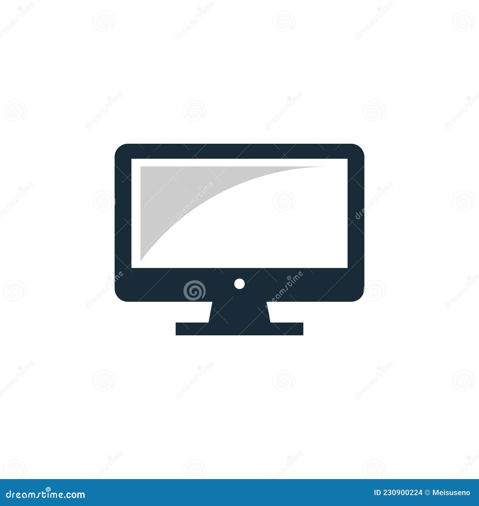 Monitor, LCD, LED Icon Design Template Elements Stock Vector ...