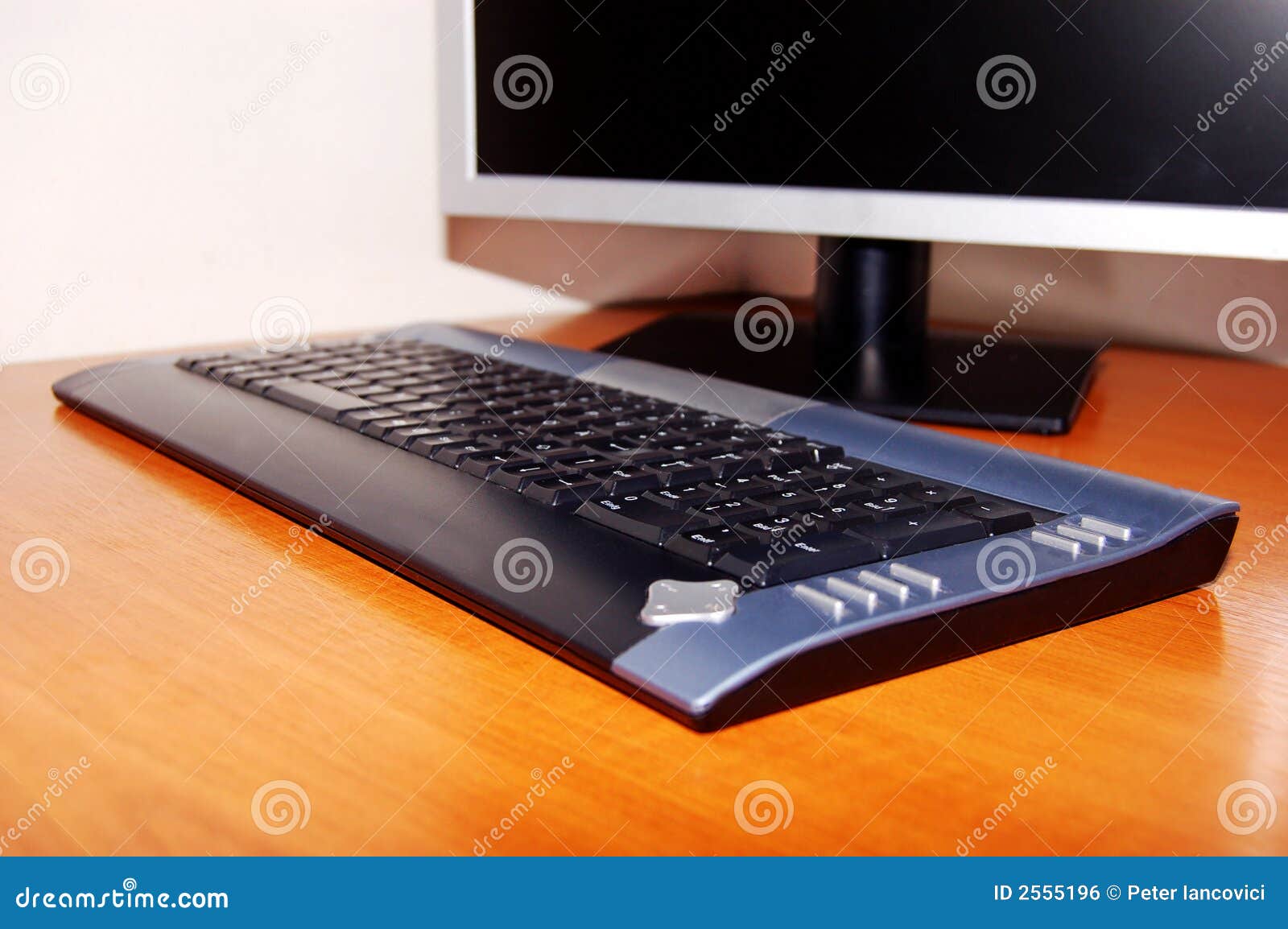 Monitor LCD Y Teclado Imagen. Imagen: 2555196