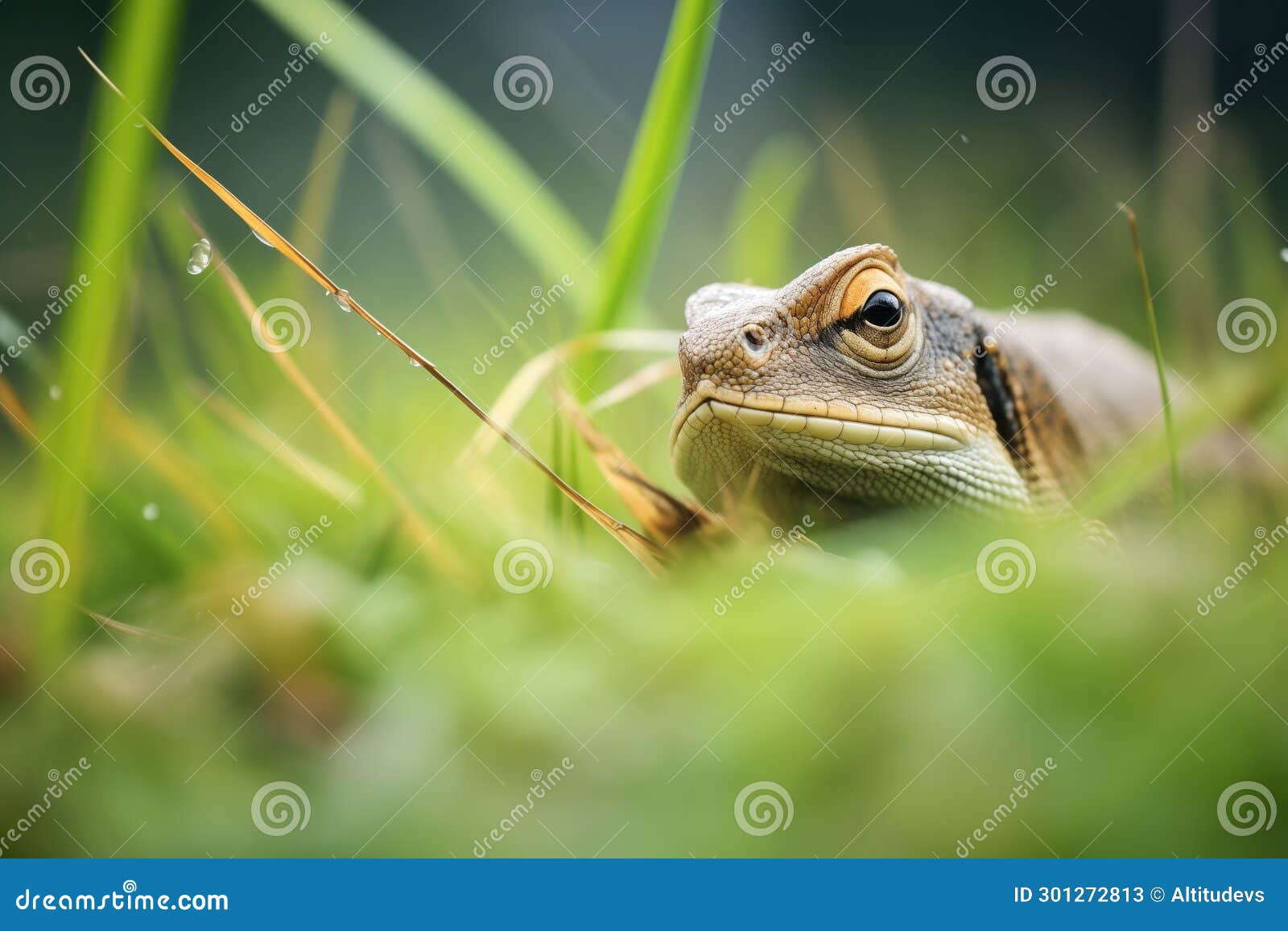 Monitor Lizard Stalking a Grasshopper Stock Image - Image of wildlife ...