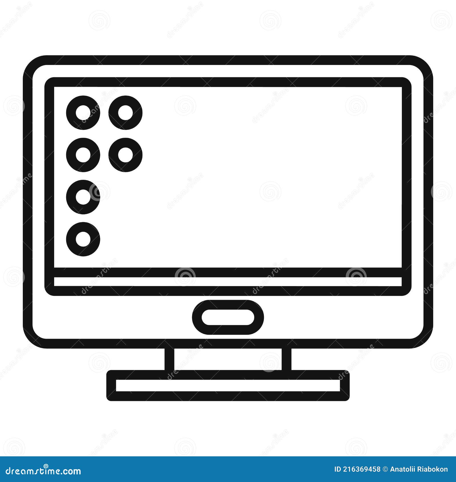 Monitor Operating System Icon, Outline Style Stock Vector ... Monitor Operating System Icon, Outline Style Stock Vector ...