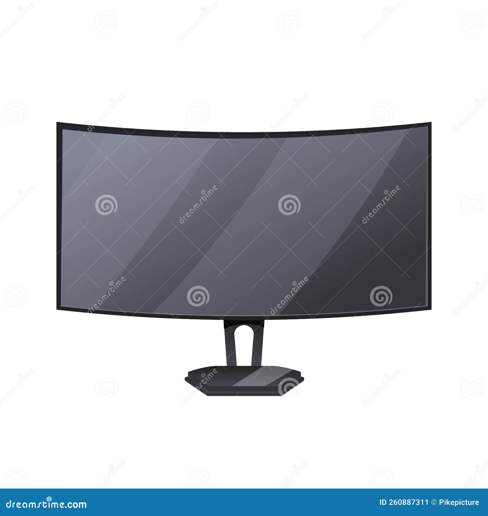 Monitor Pc Cartoon Vector Illustration Stock Illustration ...