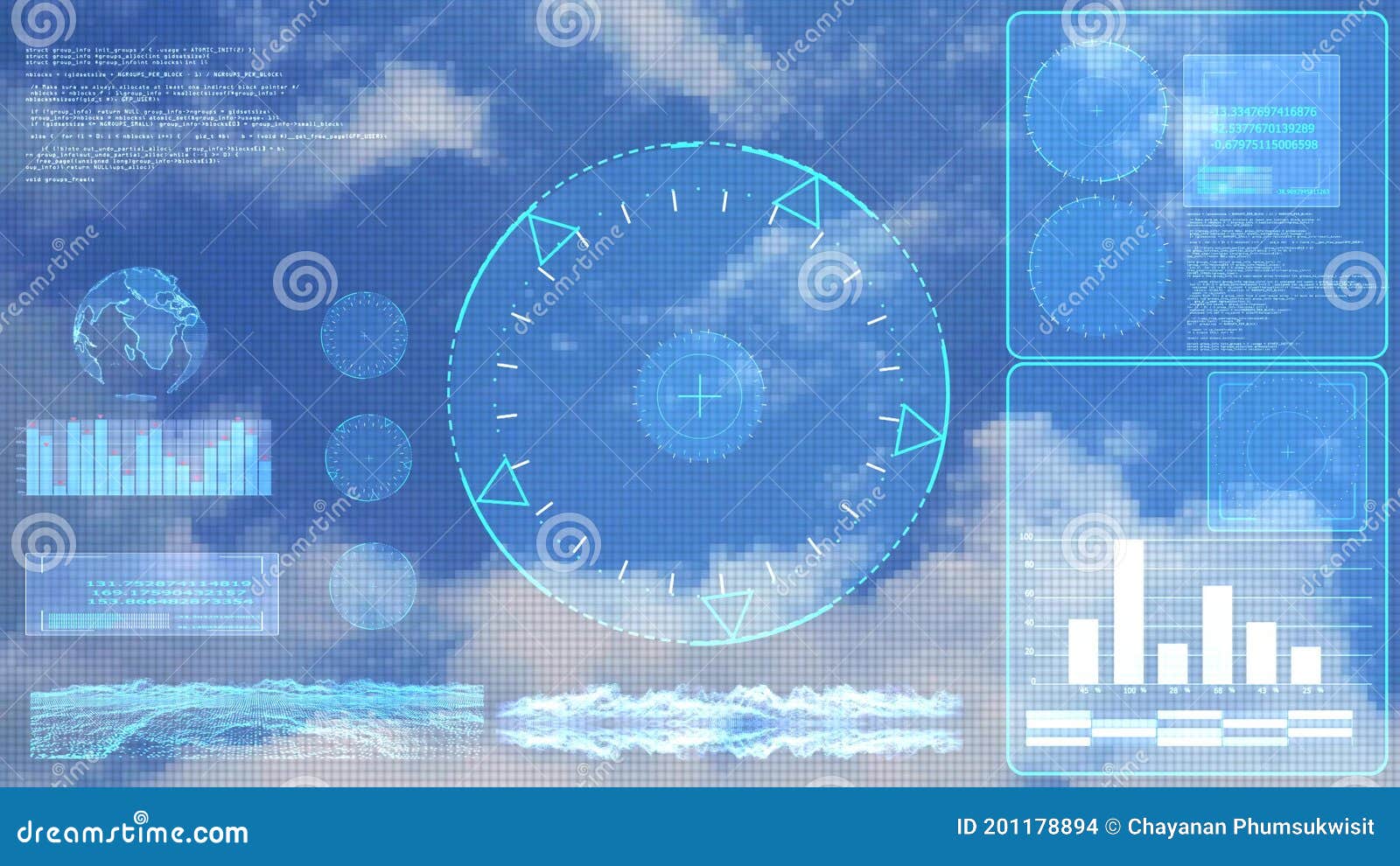 Monitor Radar Investigate Digital Technology with Element Monitoe of ...