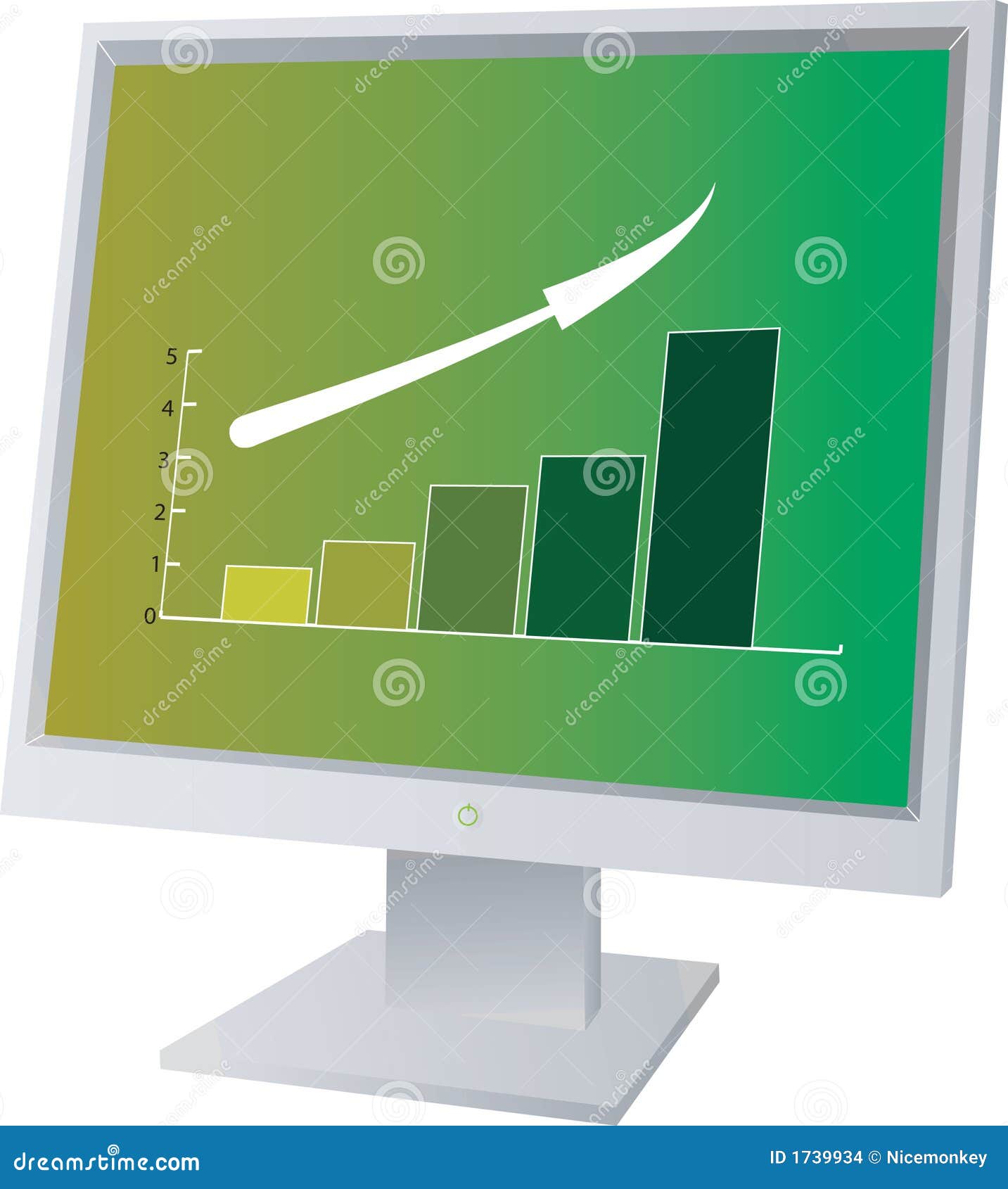 Monitor sales stock illustration. Illustration of digital - 1739934