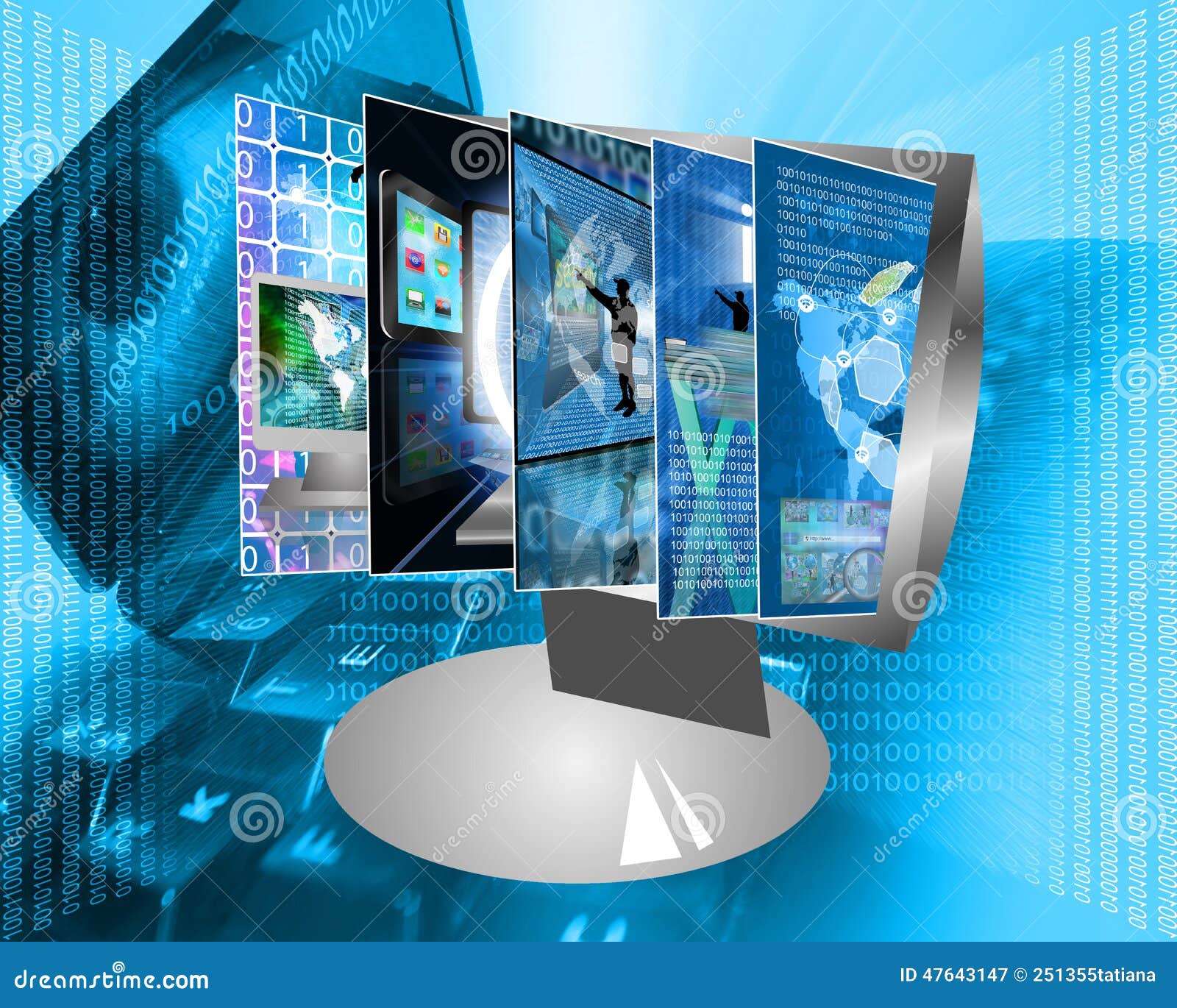 Monitor screen stock illustration. Illustration of code - 47643147