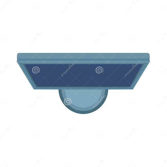 Monitor Screen Top View Display Vector Icon. Above Computer Electronic ...