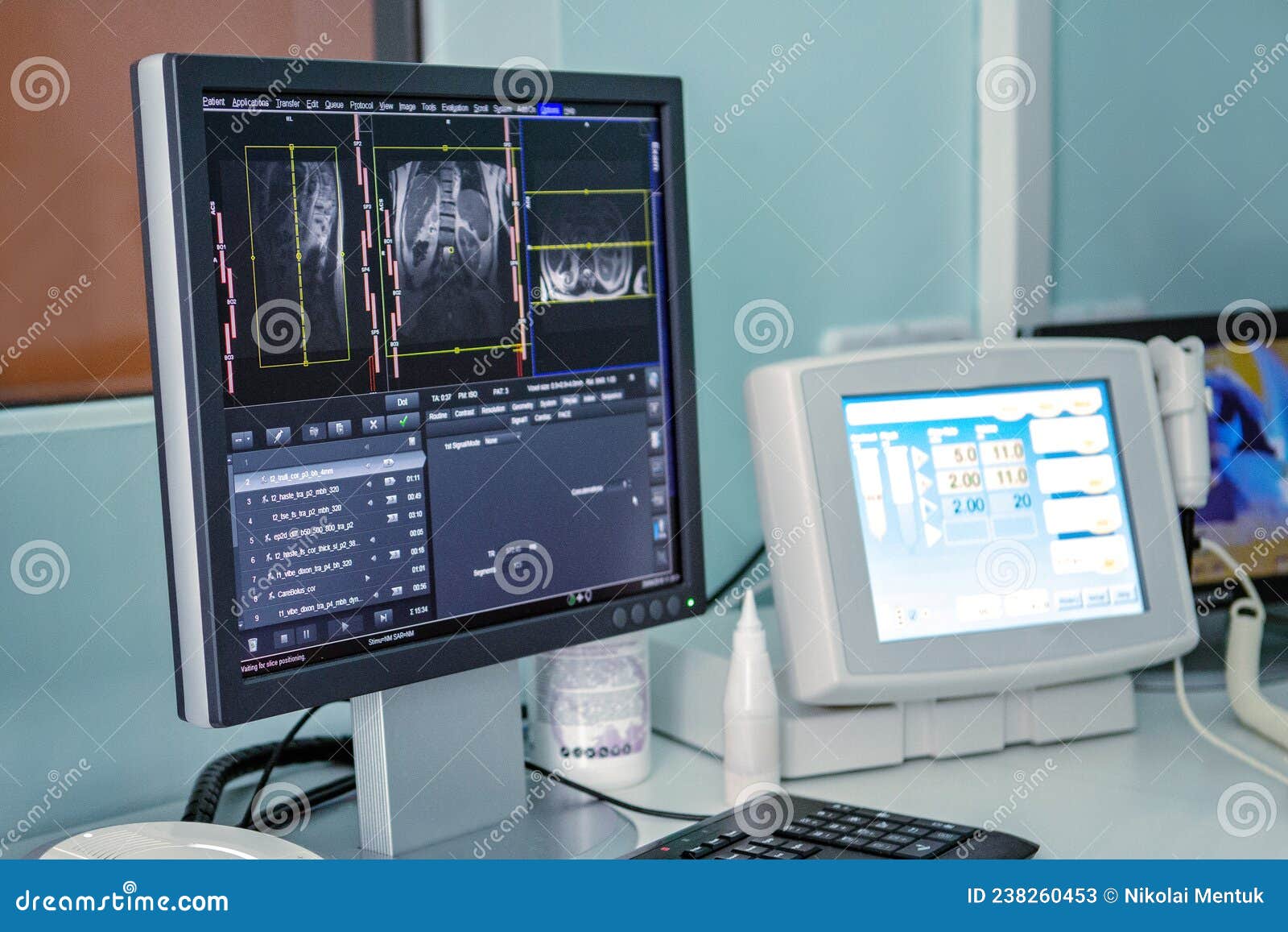 MRI Lung Scan, Magnetic Resonance Imaging Of A Back And Skeleton Close ...