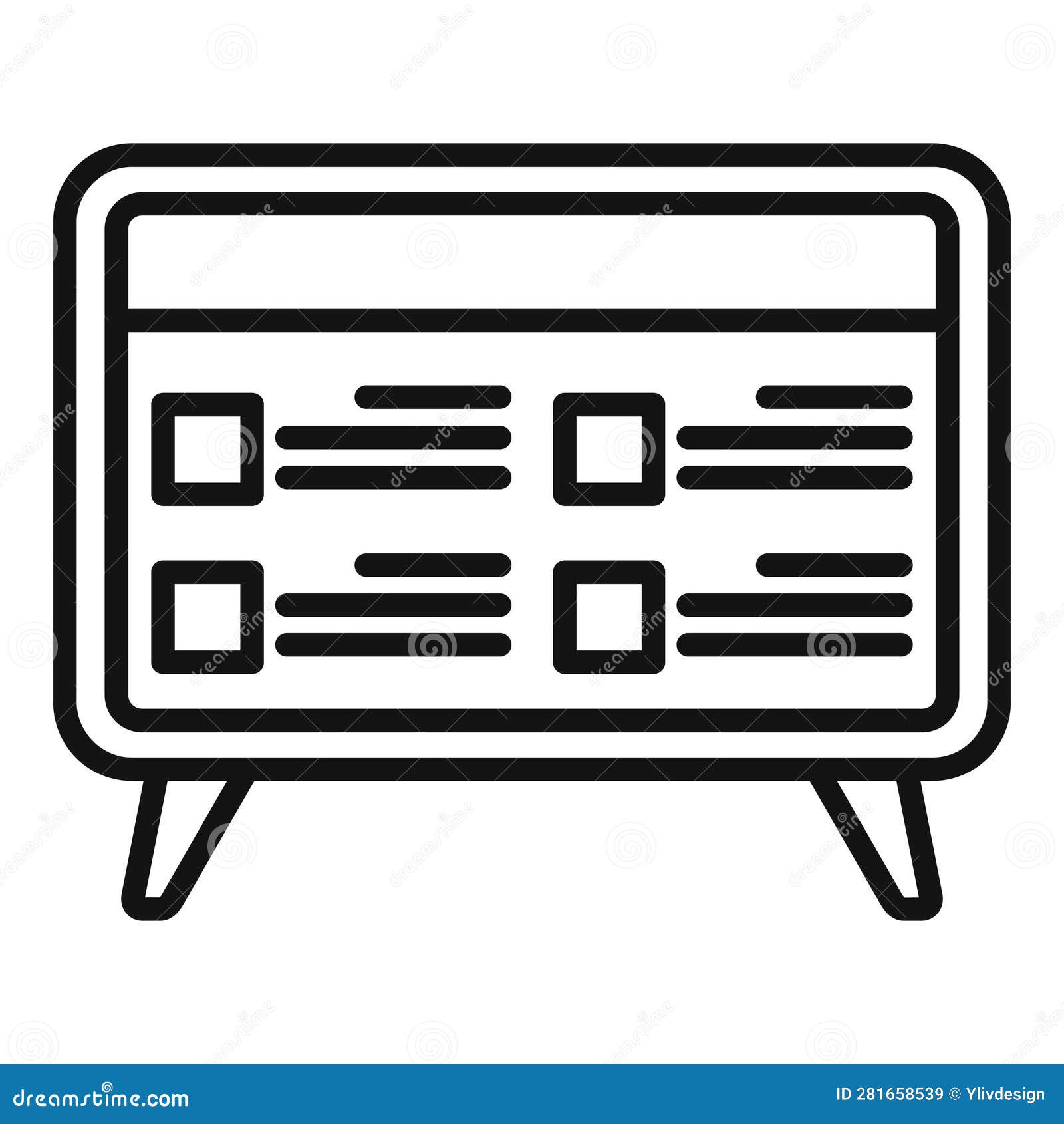 Monitor Task Schedule Icon Outline Vector. Event Person Stock Vector ... Monitor Task Schedule Icon Outline Vector. Event Person Stock Vector ...