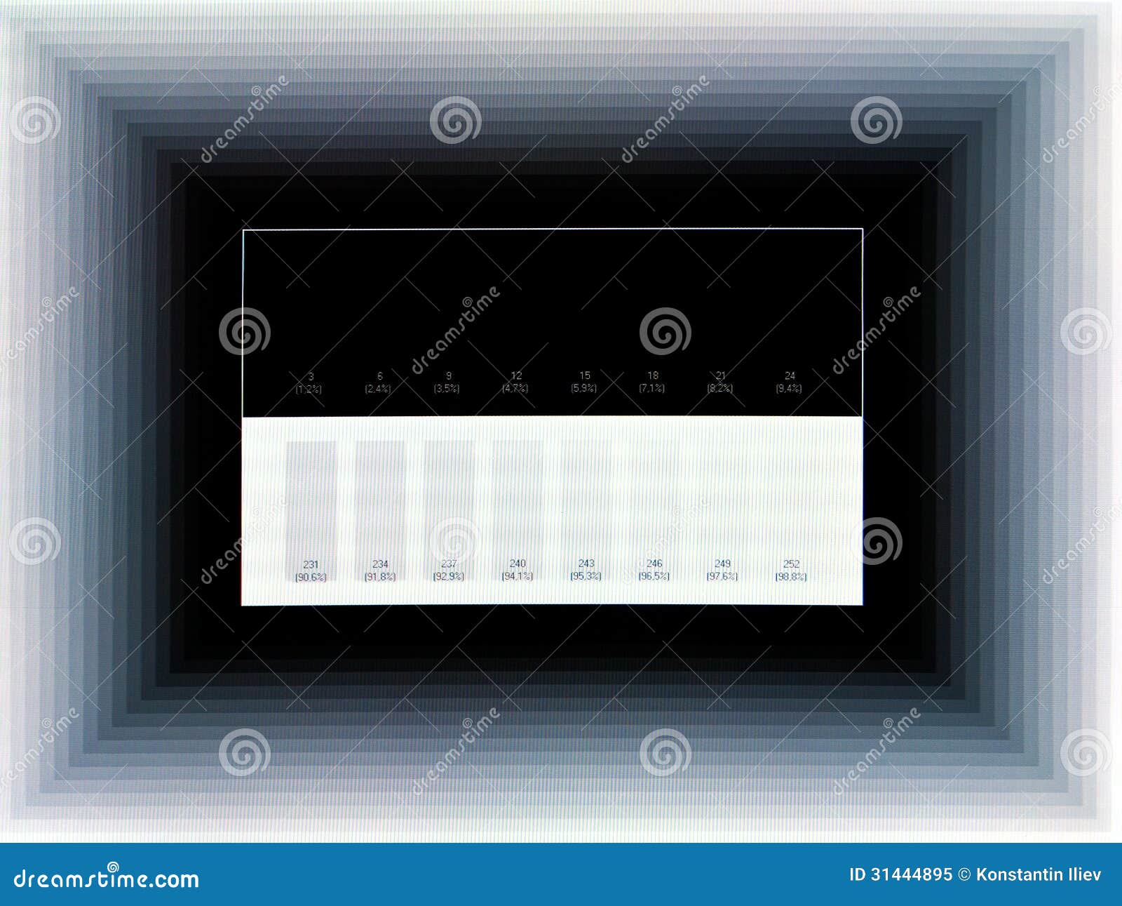 Monitor test stock illustration. Illustration of gray - 31444895