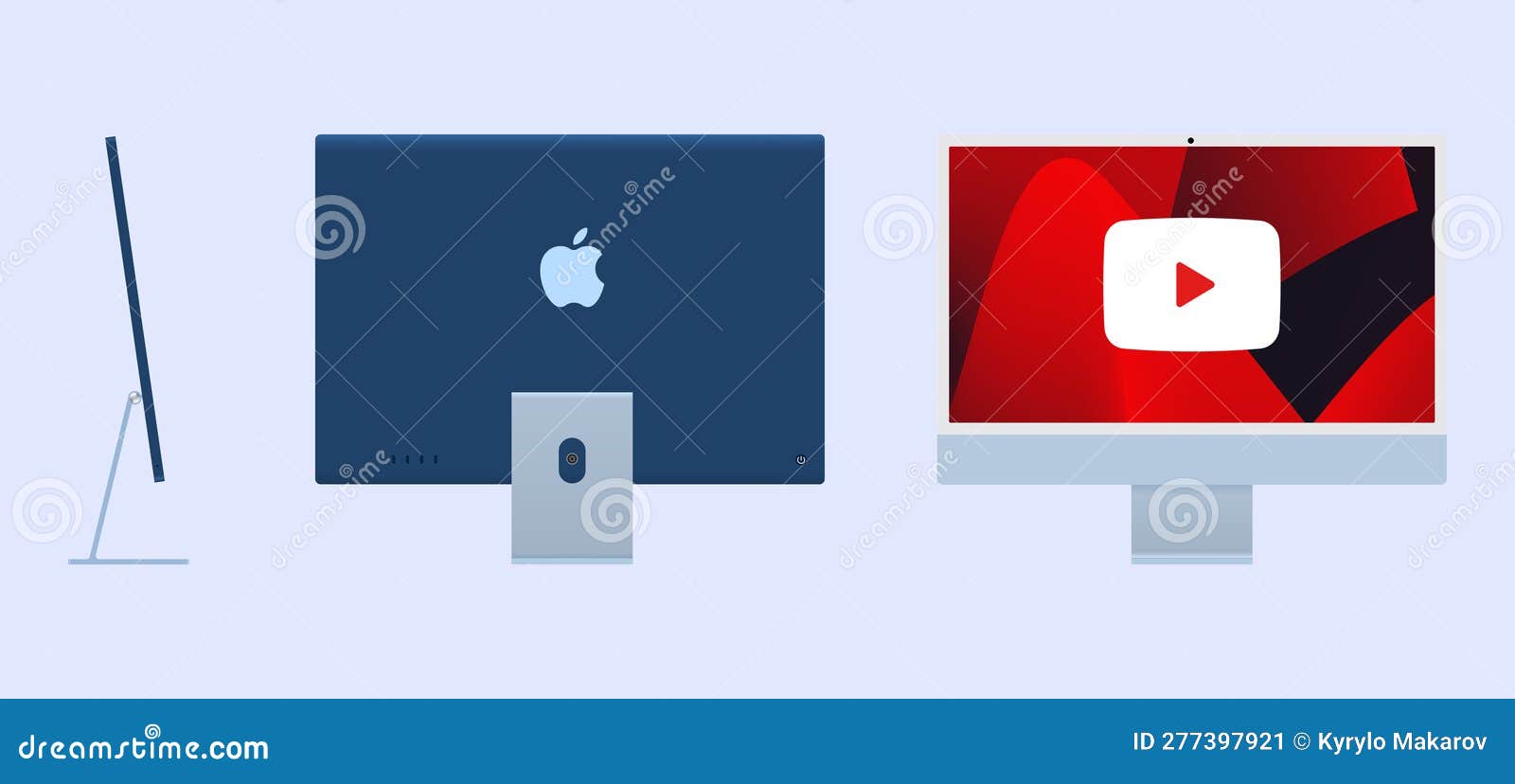 New IMac Personal Computer. Apple Pc, Retina Screen Green Color ...