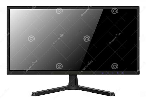 Monitor TV Isolated, Front View 3d Icon Stock Illustration ... Monitor TV Isolated, Front View 3d Icon Stock Illustration ...
