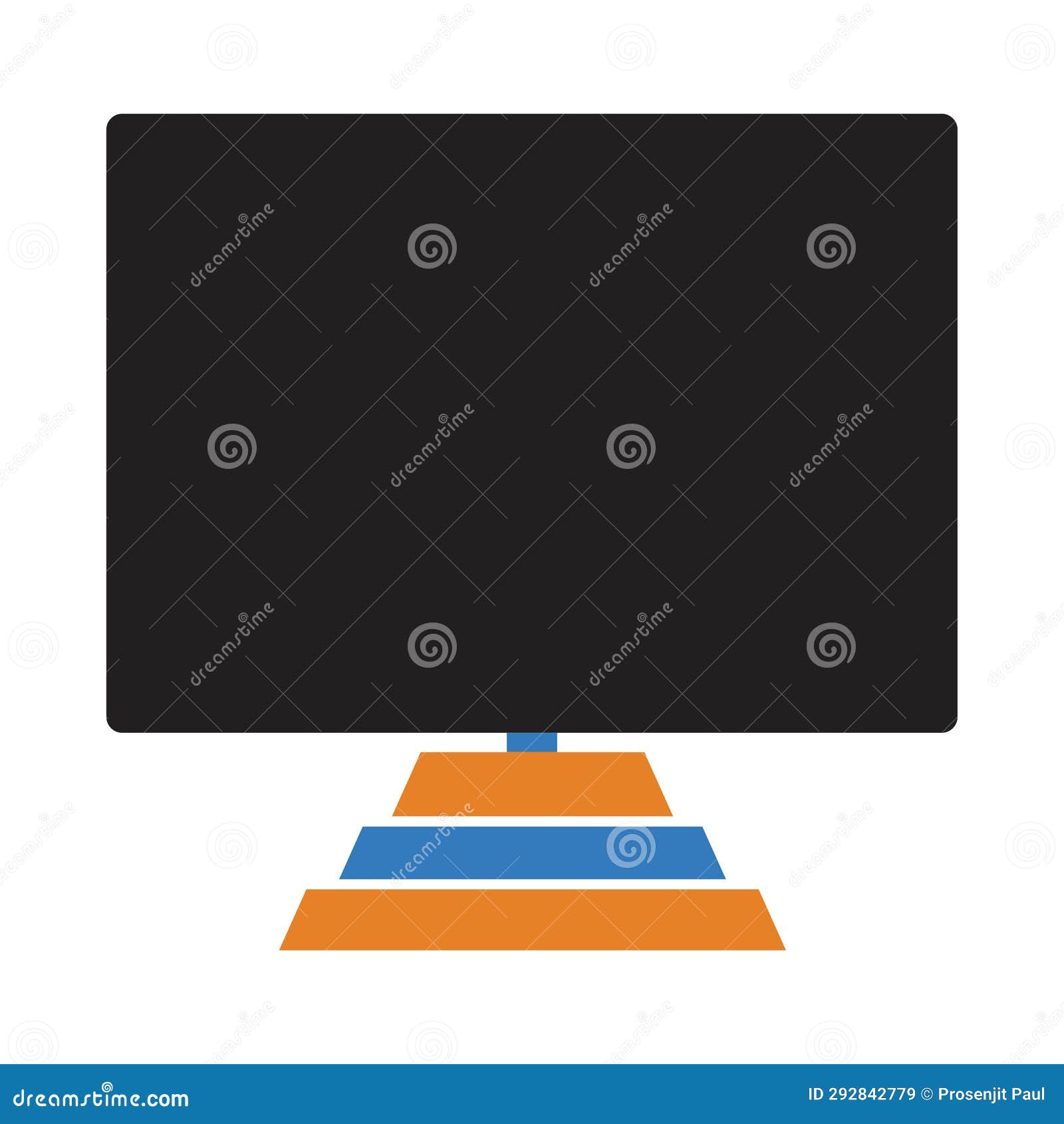 Monitor, Tv, Modern Monitor Icon Stock Vector - Illustration of ...