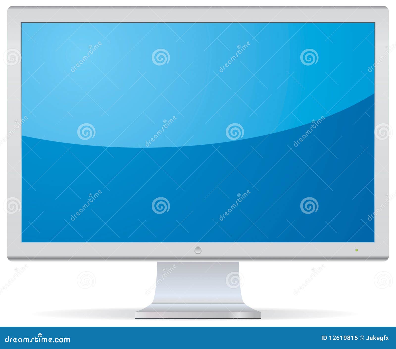 Monitor or TV Vector Illustration Stock Vector - Illustration of color ...