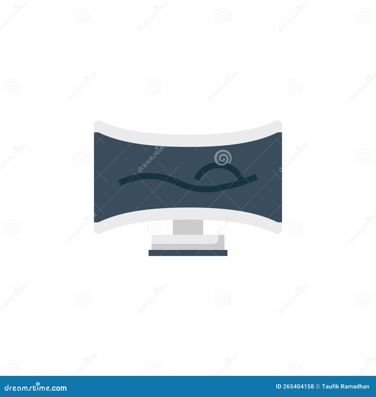 Monitor Vector Icon. Computer Component Icon Flat Style. Perfect Use ...