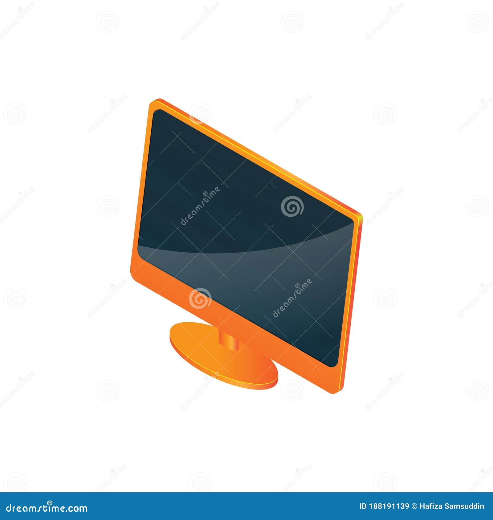 Monitor. Vector Illustration Decorative Design Stock Vector ...