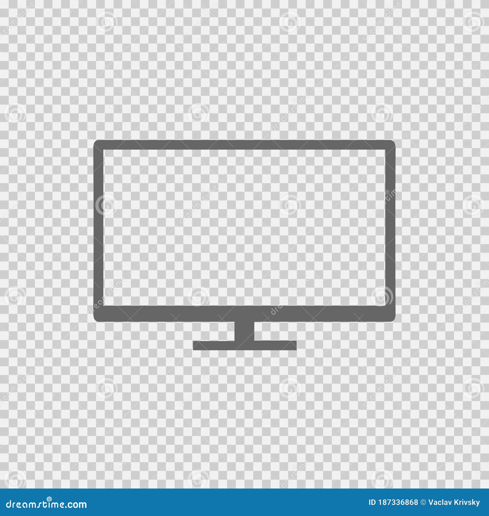Monitor Vector Logo Icon. TV Simple Isolated Symbol Sign Stock Vector ...