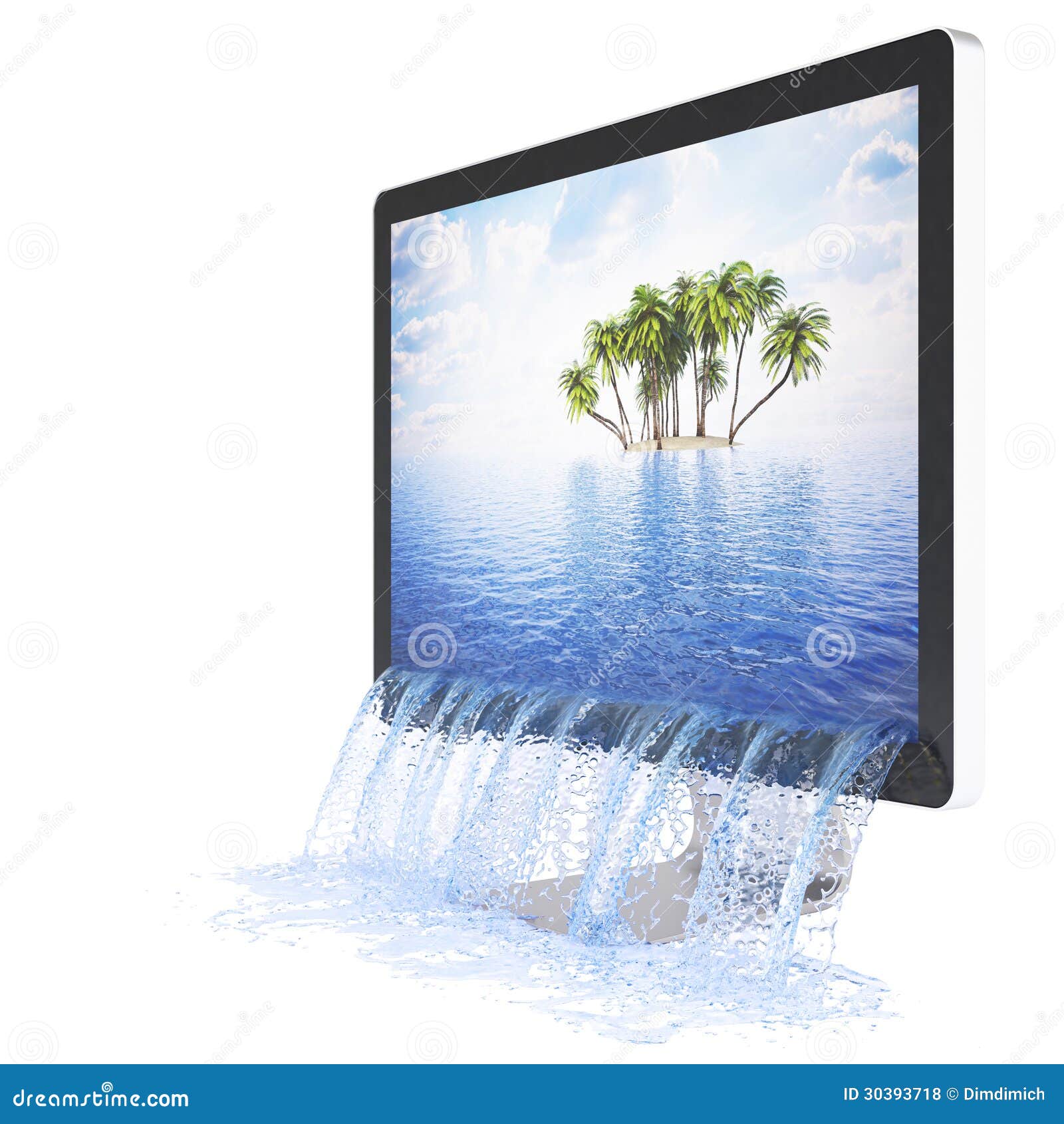 Monitor stock illustration. Illustration of communications - 30393718