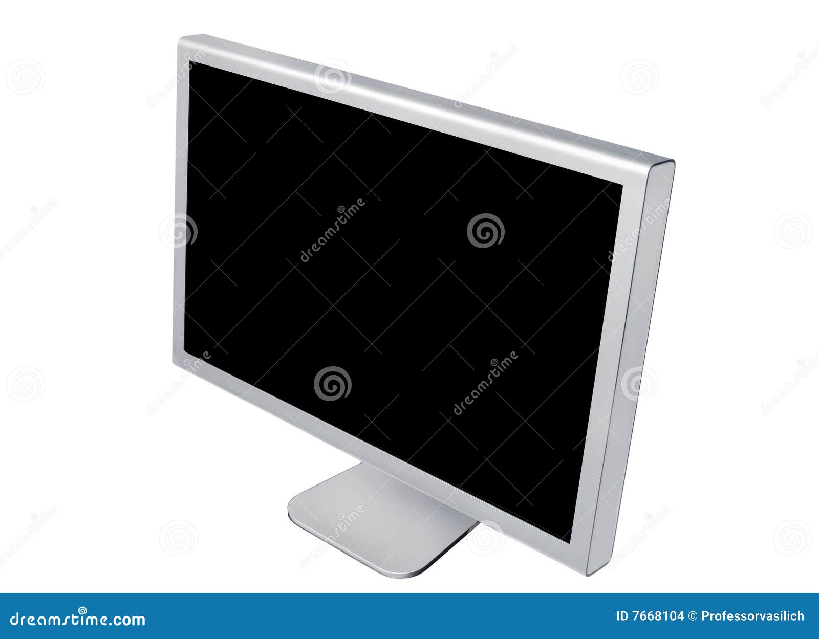 Monitor on White Background Stock Photo - Image of isolated, projection ...