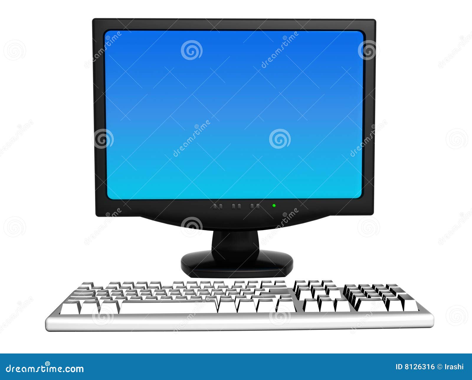 Monitor y teclado foto de archivo. Imagen de herramienta - 8126316