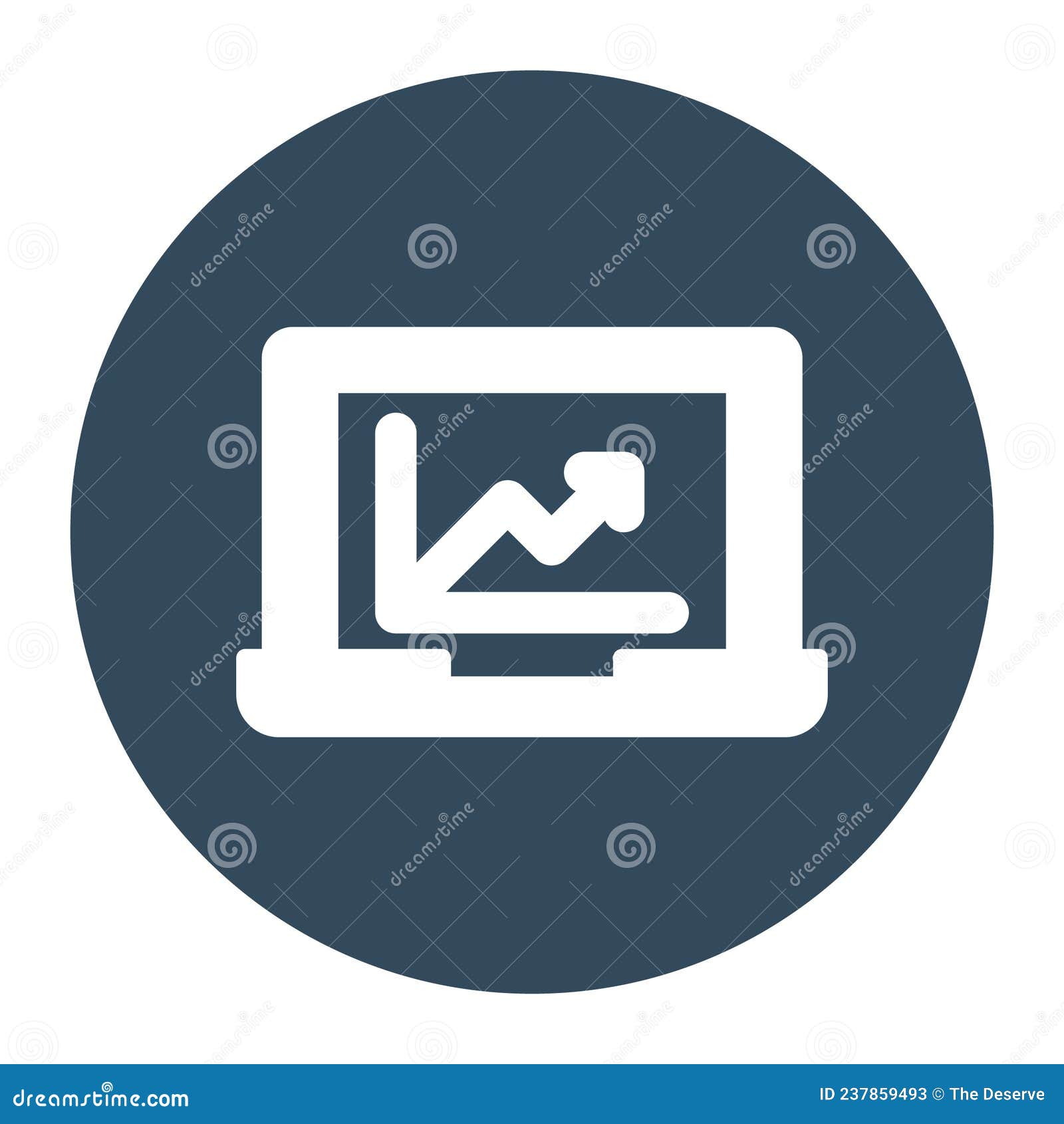 Monitoring Graph Isolated Vector Icon Which Can Easily Modify or Edit ...