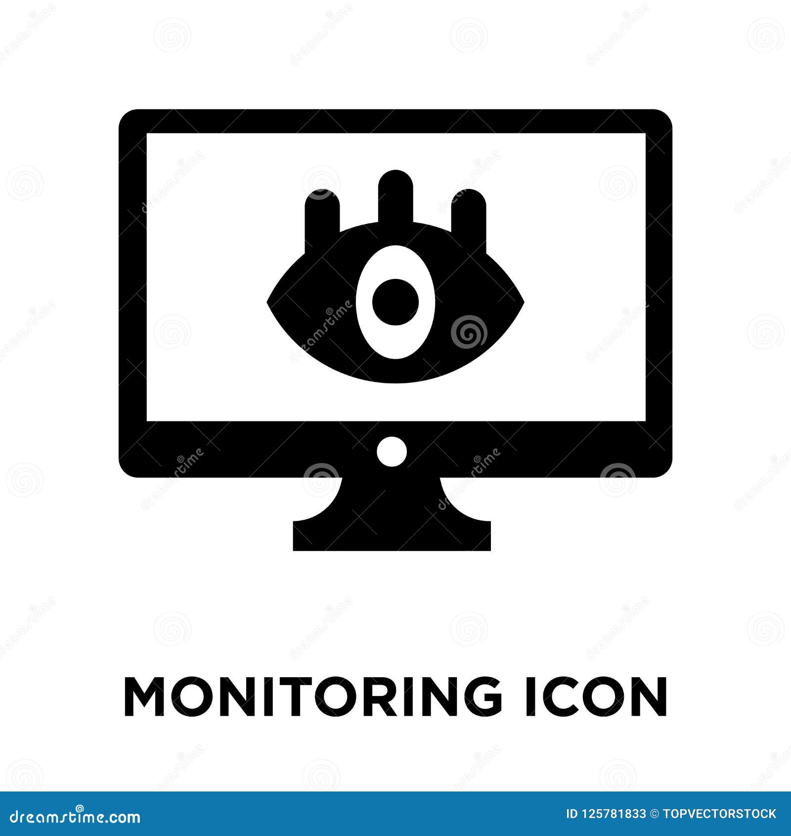 Monitoring Icon Vector Isolated on White Background, Logo Concept of ... Monitoring Icon Vector Isolated on White Background, Logo Concept of ...