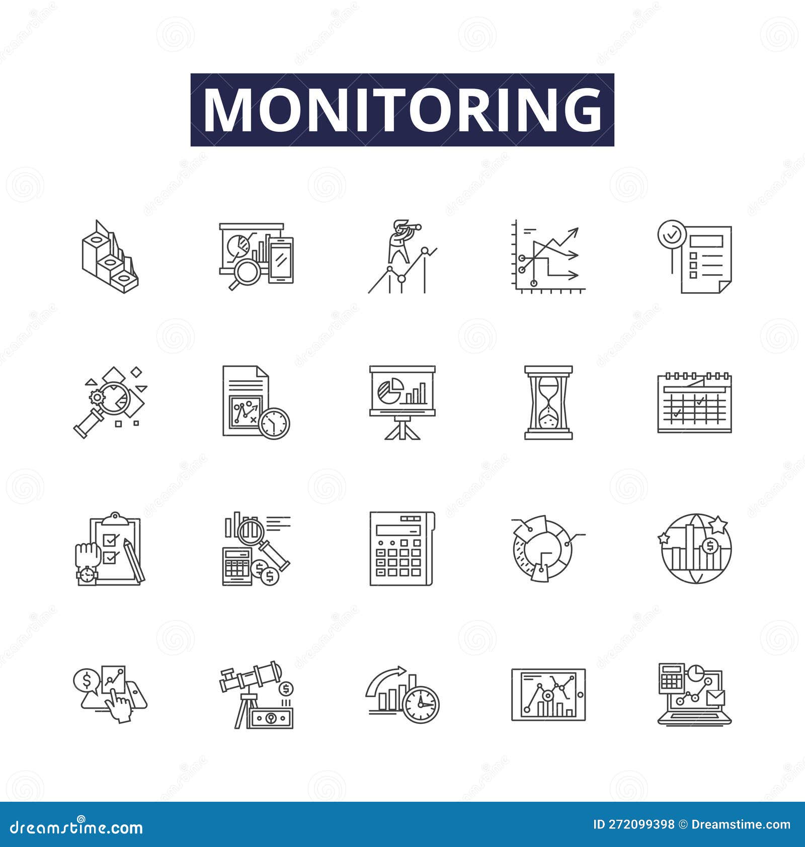 ROI Monitoring Line Icons Collection. Performance, Analysis, Metrics ... ROI Monitoring Line Icons Collection. Performance, Analysis, Metrics ...