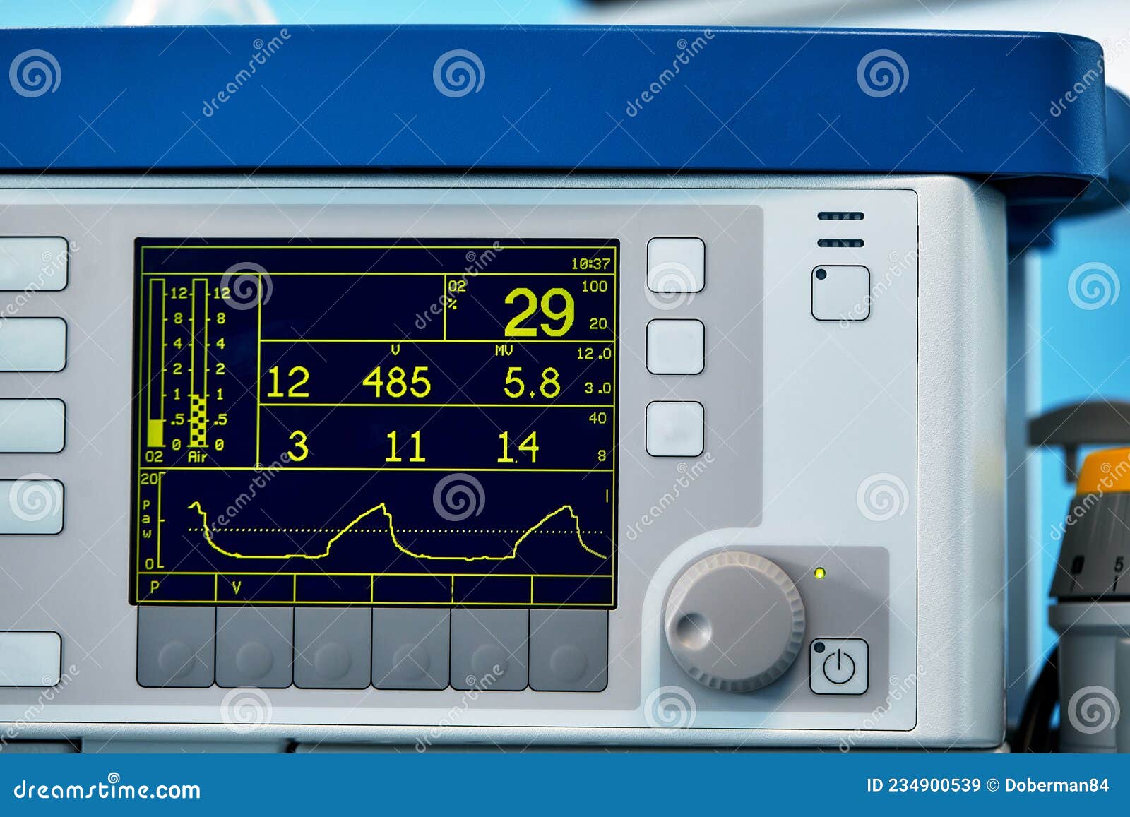 Monitoring of Patient S Heart in Intensive Care Unit Stock Image ...