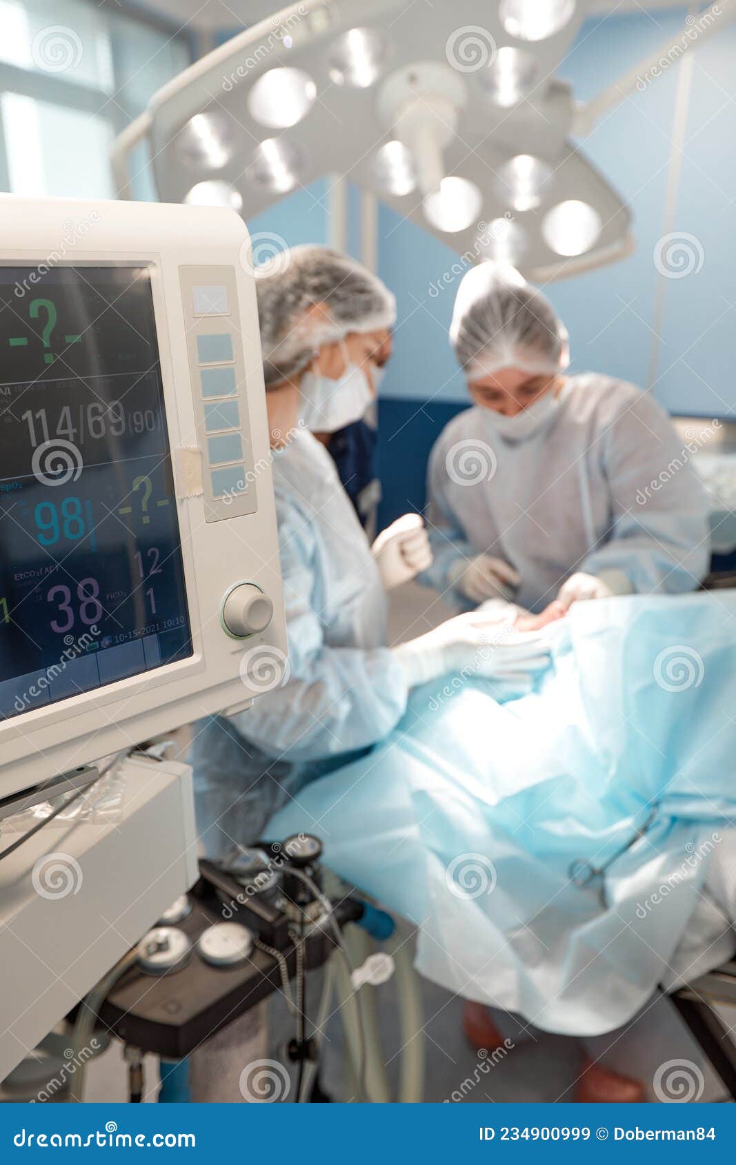 Monitoring of Patient S Heart in Intensive Care Unit Stock Image ...