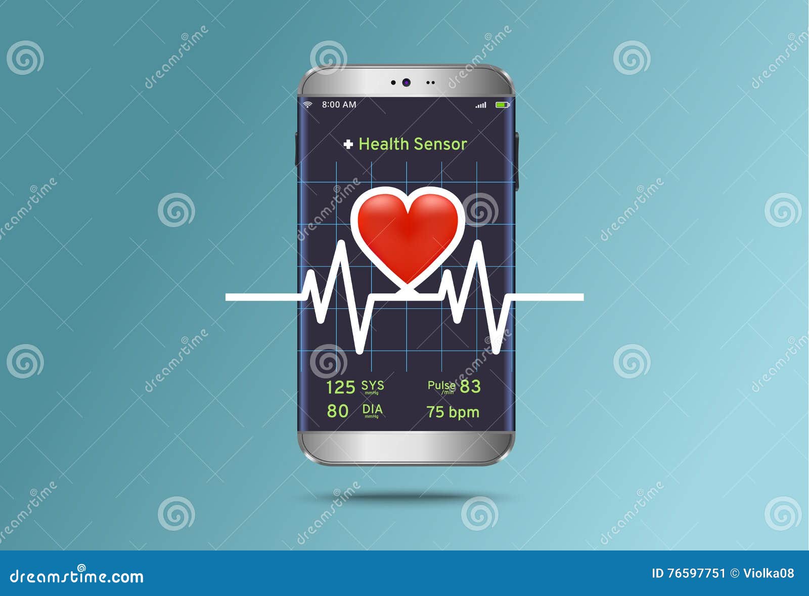 Modern Smartphone Mockup Set With Dark Screen. Cartoon Vector ...