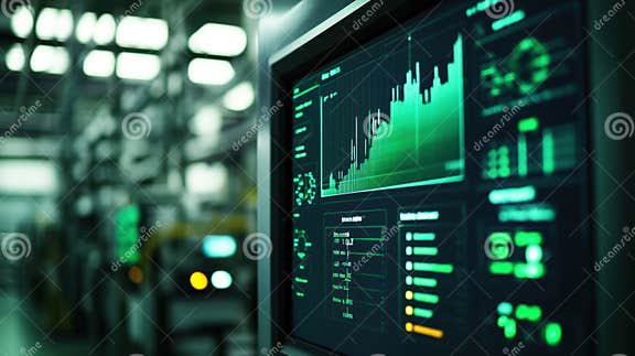 Monitoring System Displaying Real Time Production Data In Factory