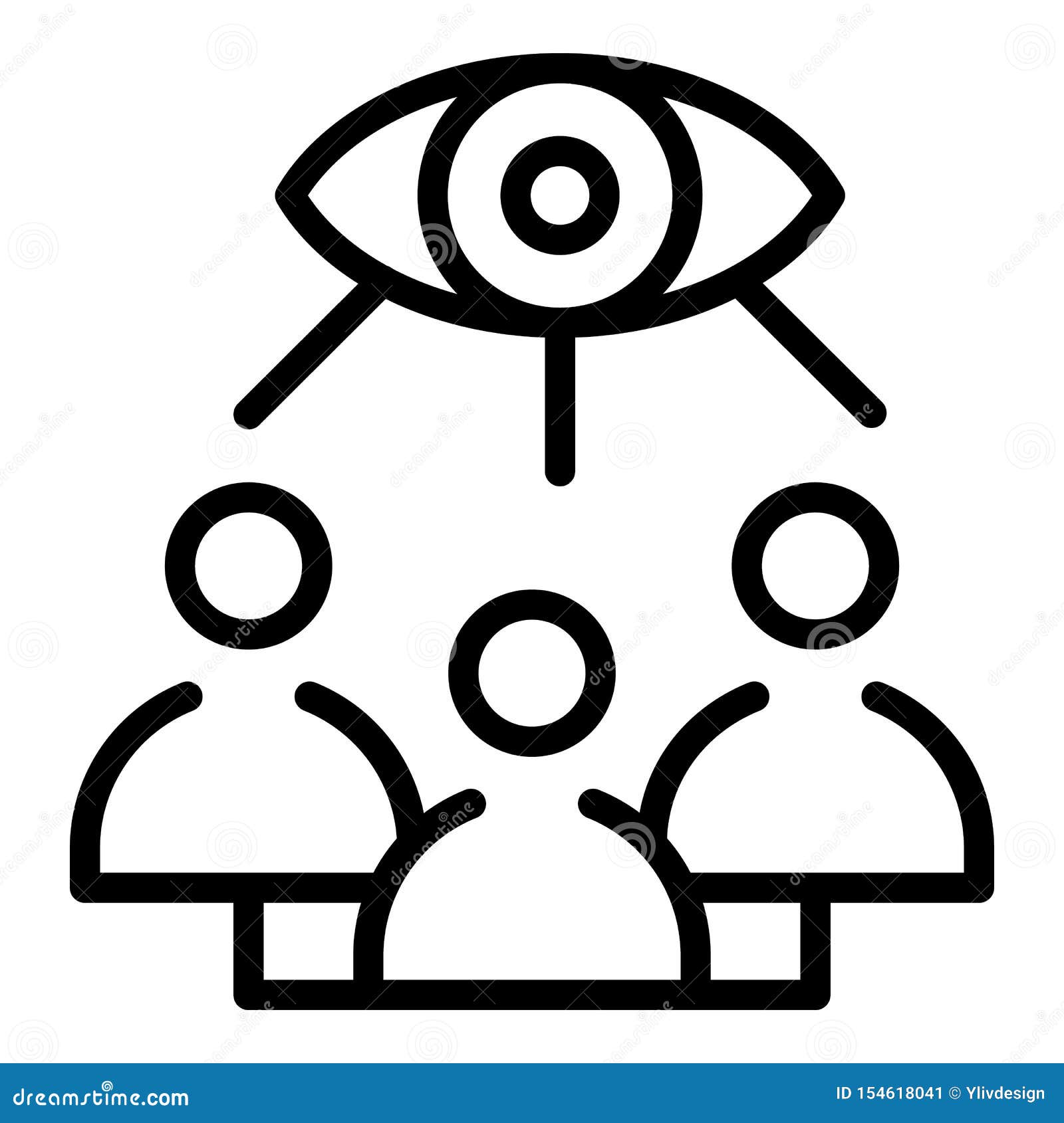 Monitoring Target Audience Icon, Outline Style Stock Vector ... Monitoring Target Audience Icon, Outline Style Stock Vector ...