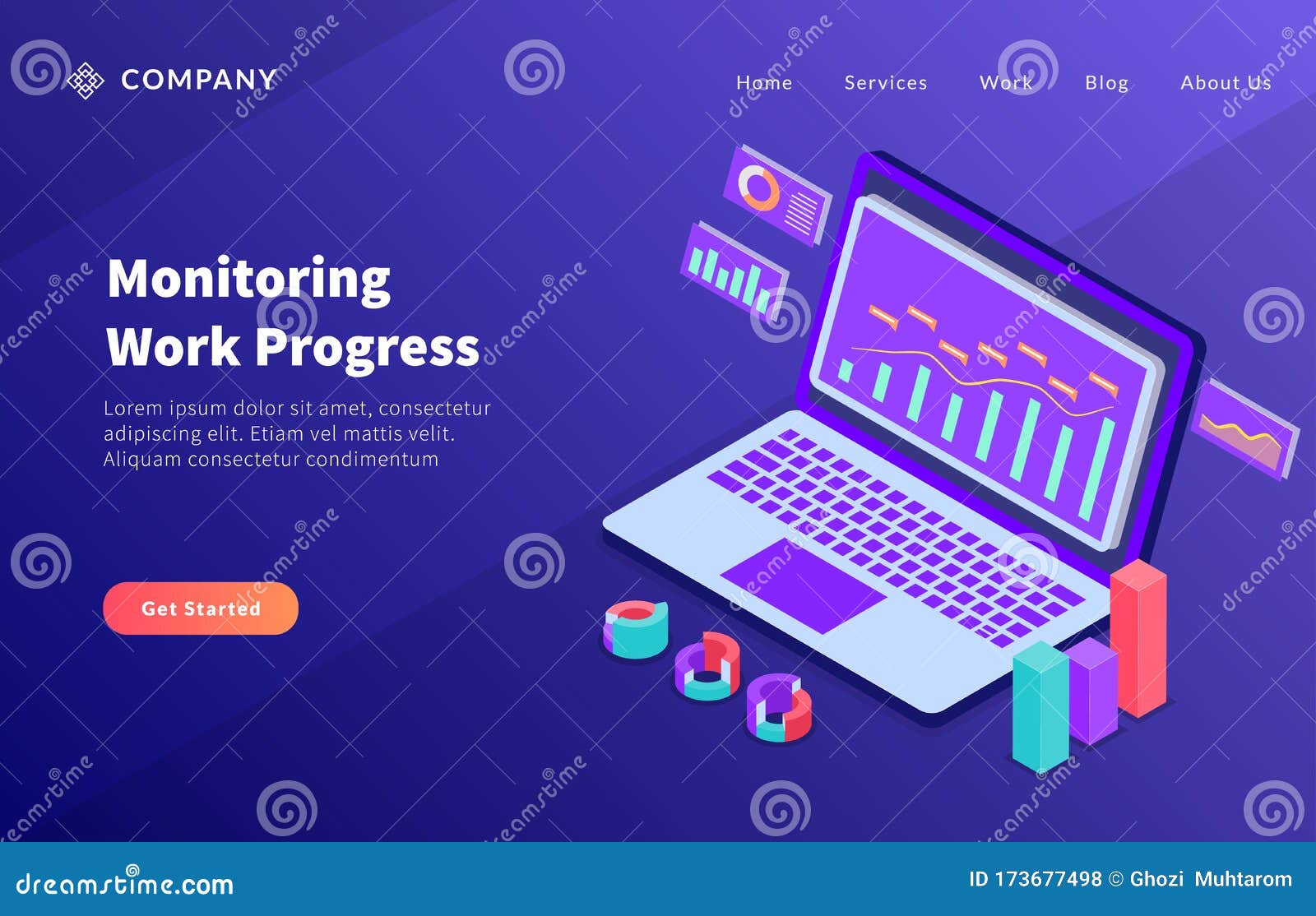 Monitoring Work Progress Concept Online with Computer and Data Analysis ...
