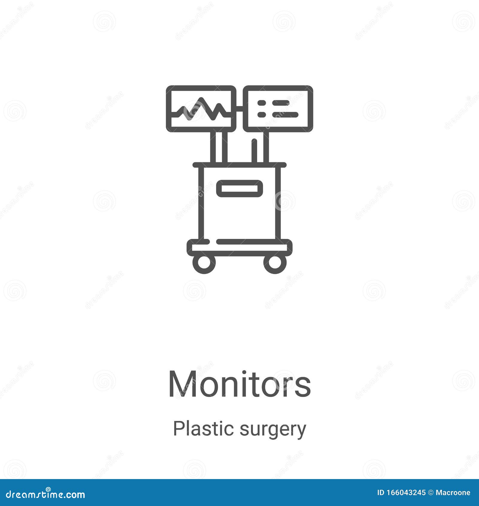 Monitors Icon Vector from Plastic Surgery Collection. Thin Line ...