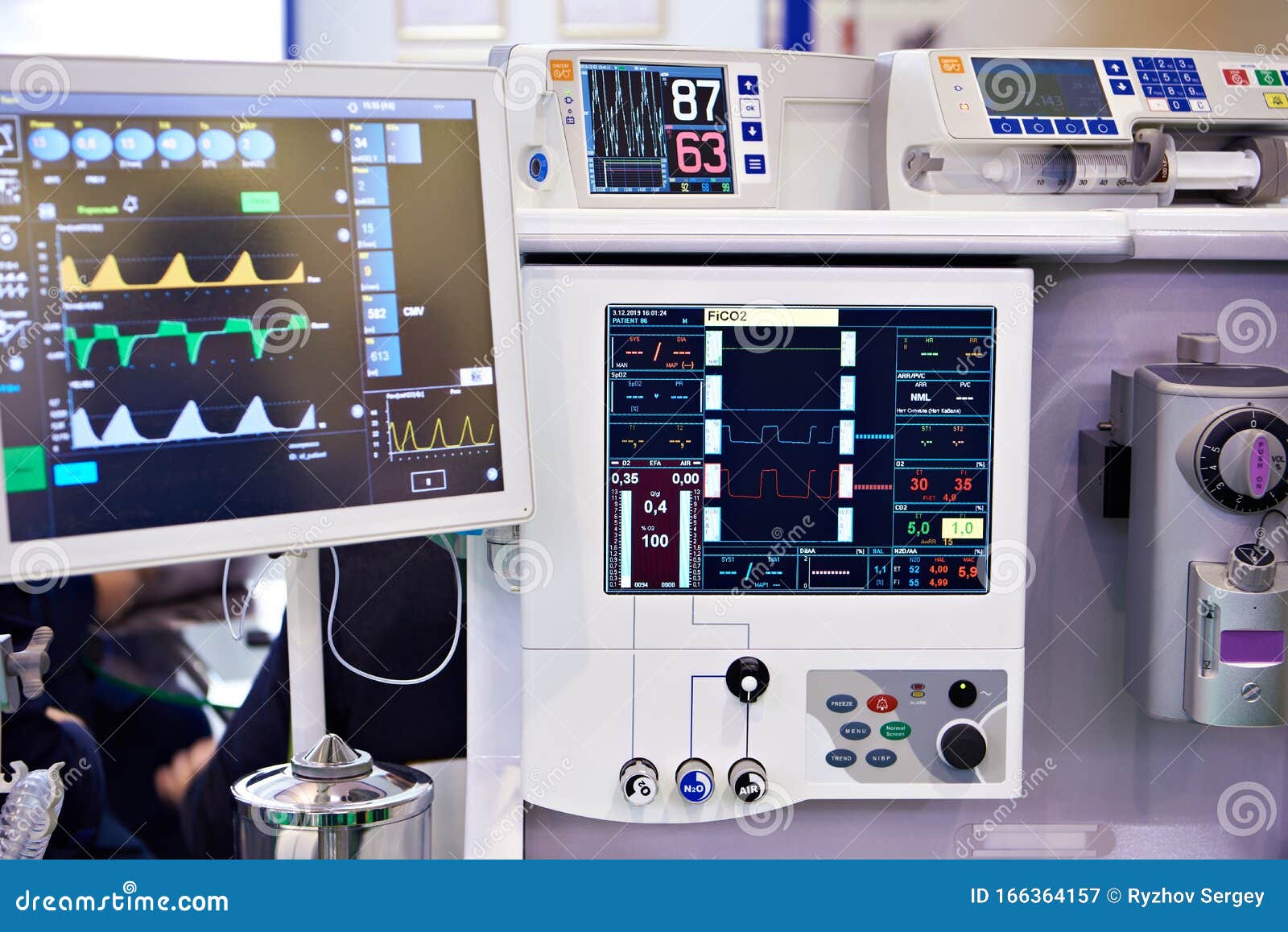 Monitors of Medical Devices Stock Image - Image of equipment, industry ...