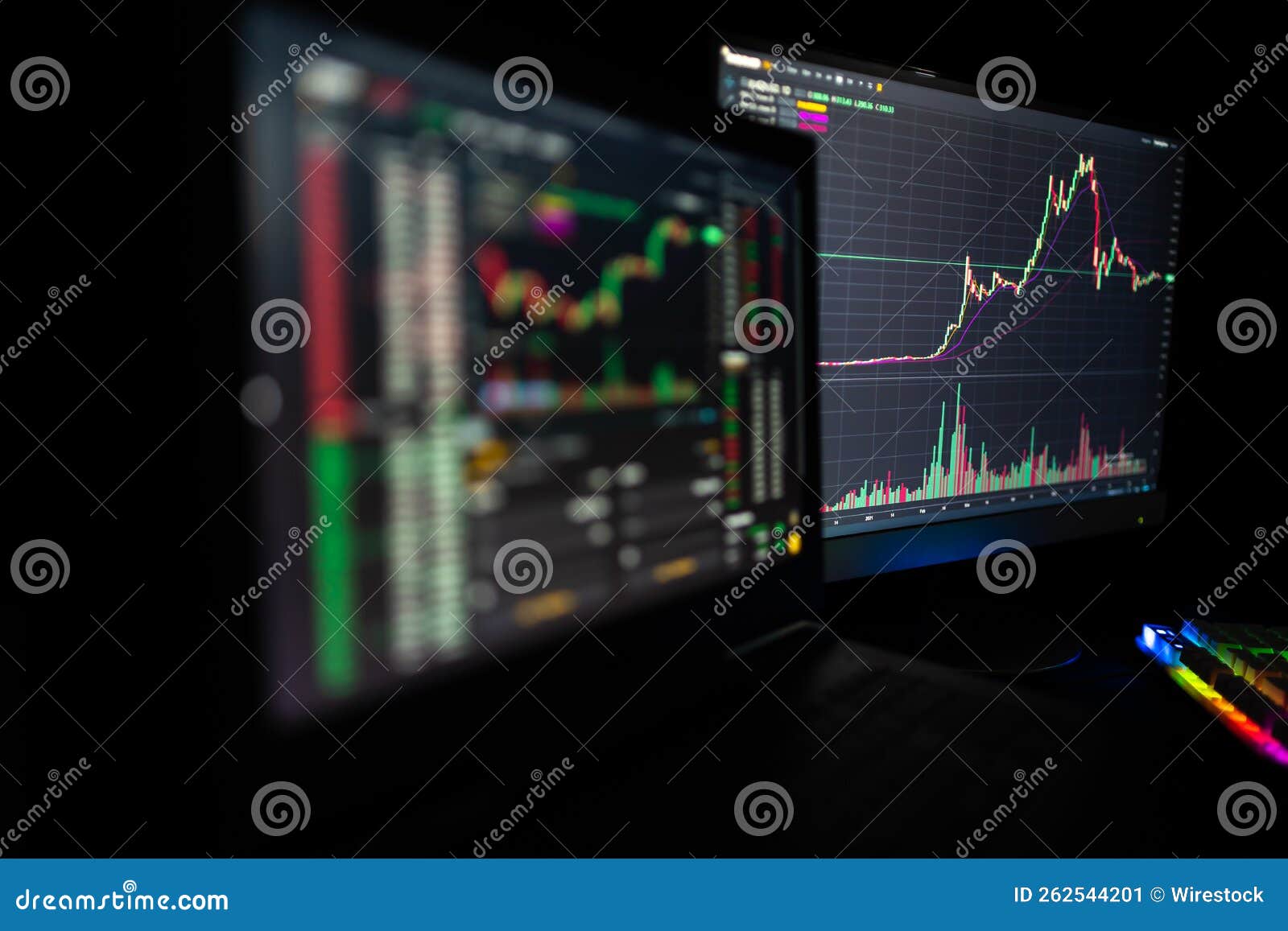Monitors Showing a Crypto Trader Using the Binance Trading Platform Editorial Photo - Image of ...