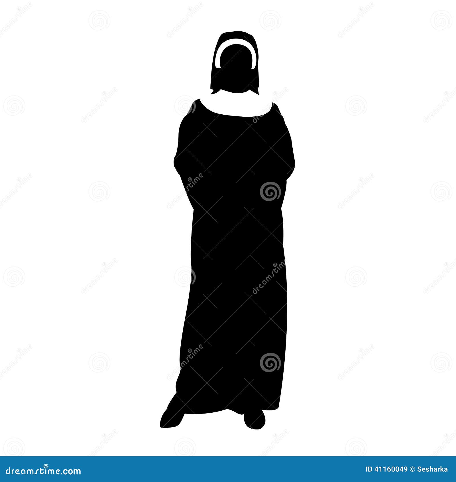 Monja ilustración del vector. Ilustración de ruegue, rezos - 41160049