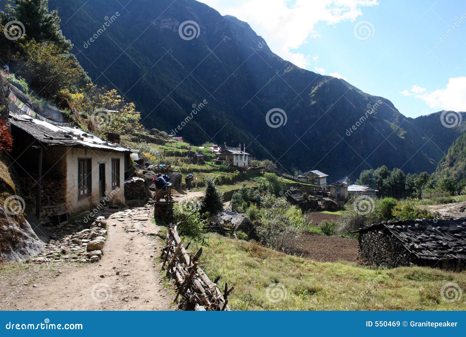 Monjo, Nepal stock image. Image of dobhan, koshi, travel - 550469