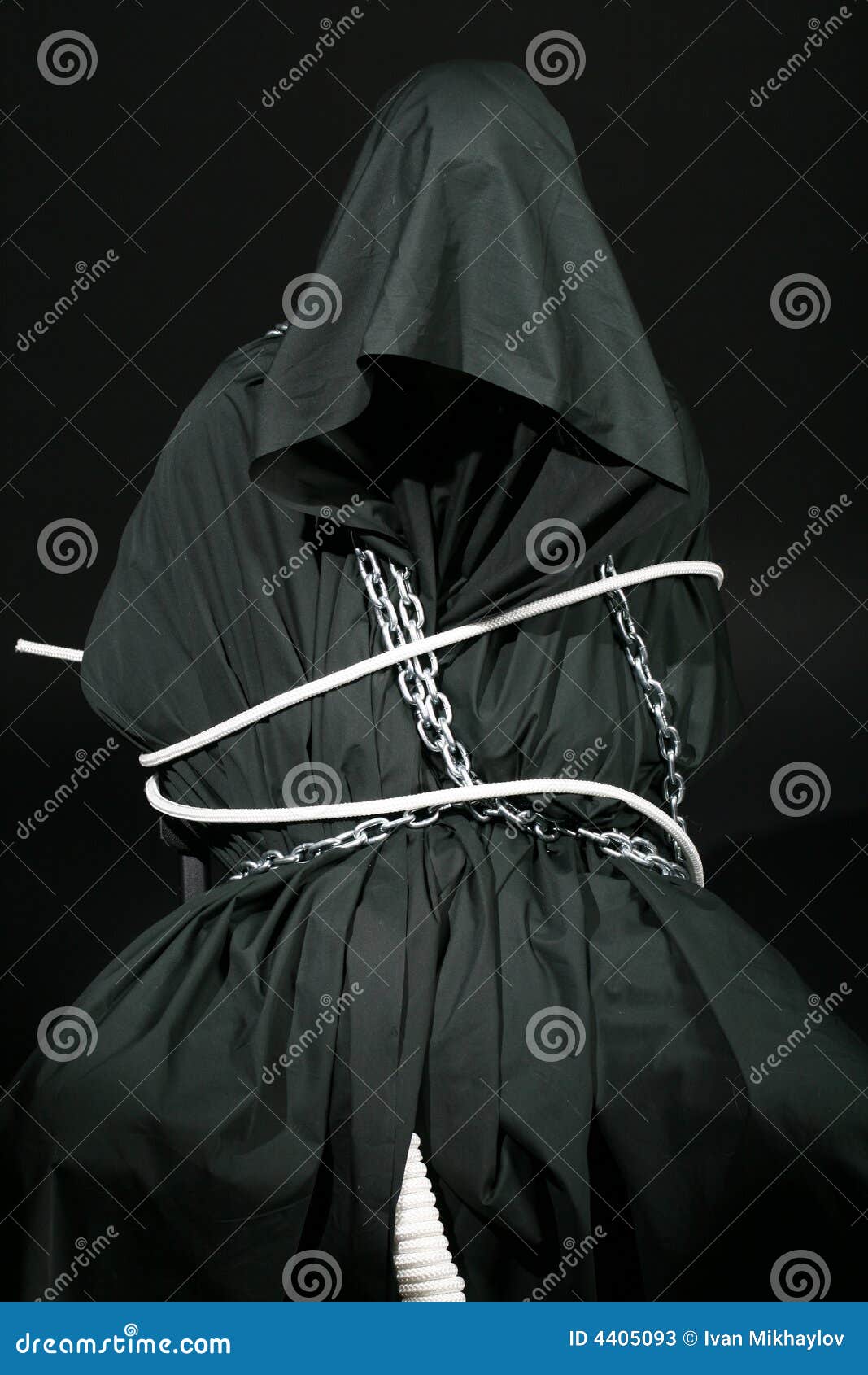 Monk stock image. Image of nightmare, depressed, male - 4405093
