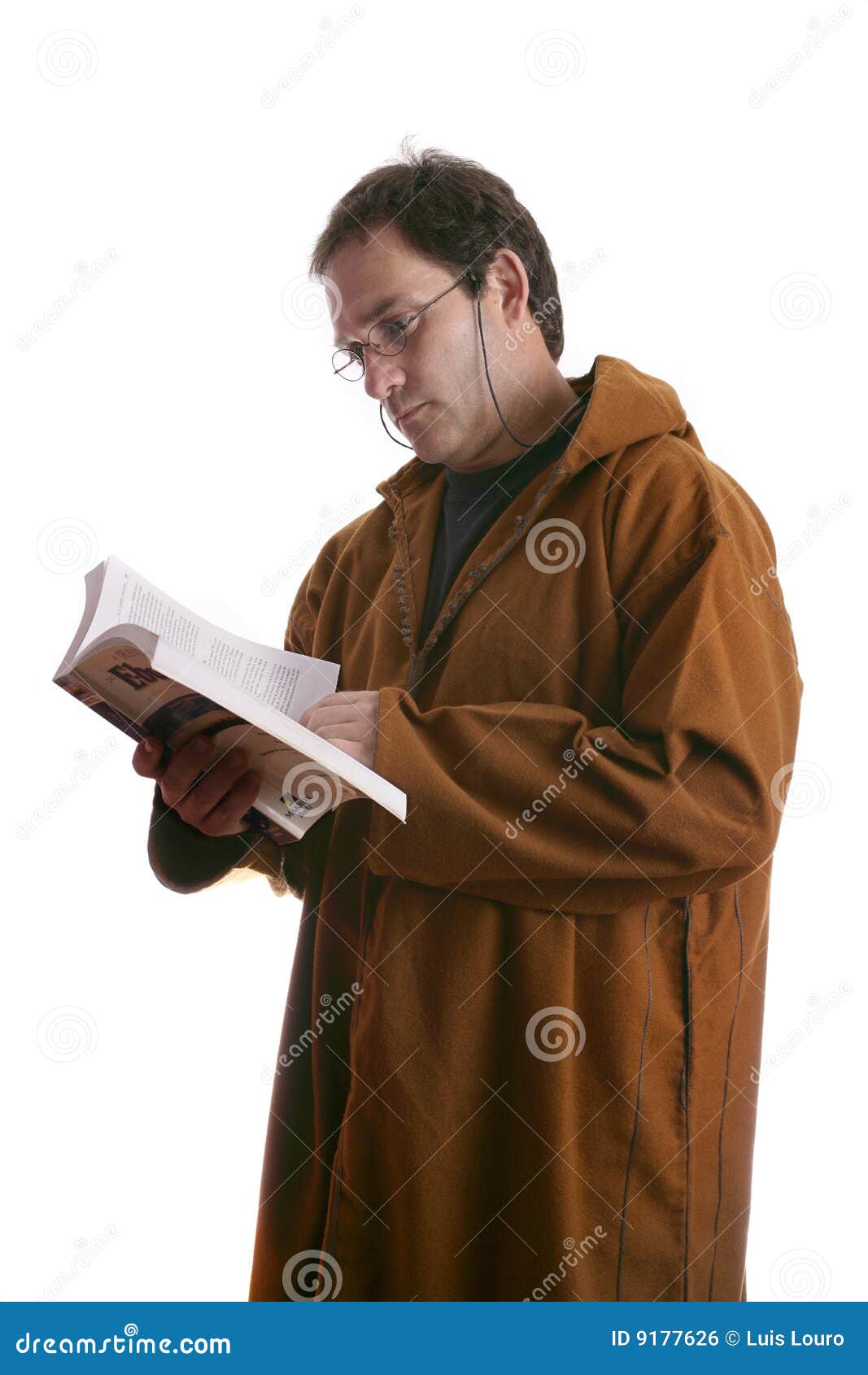 Monk stock photo. Image of reflection, christianity, monk - 9177626