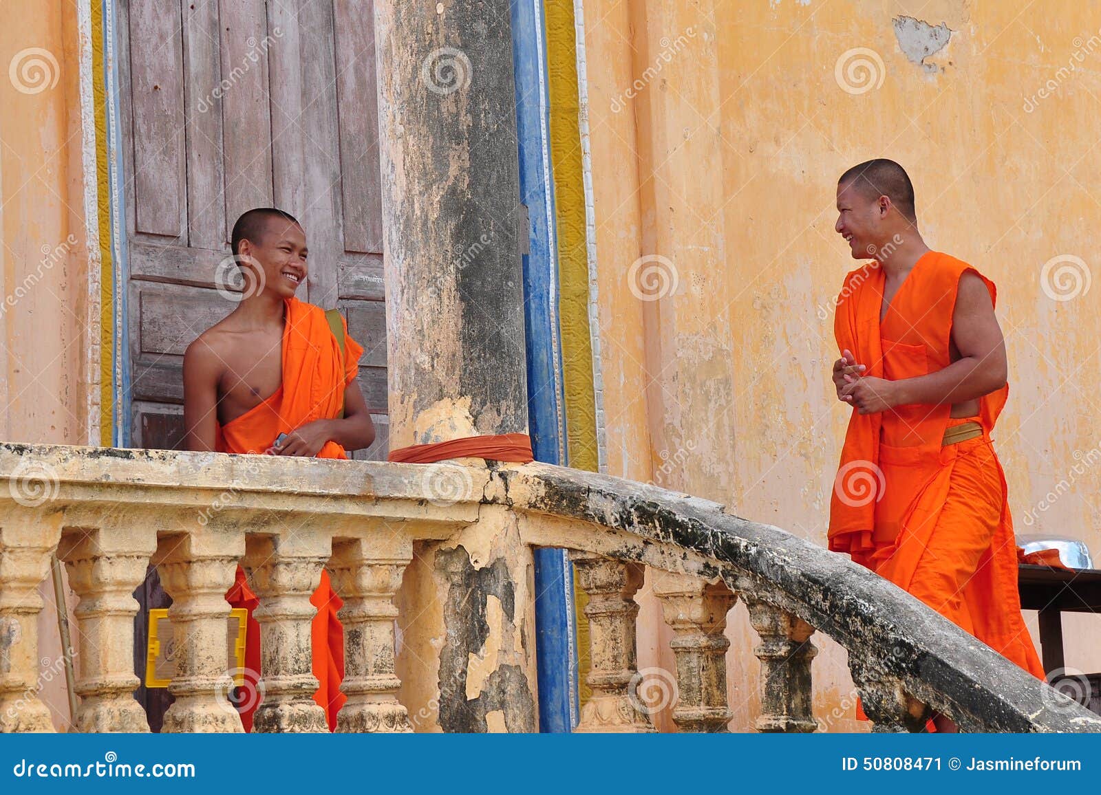Monk in Cambodia editorial photo. Image of architecture - 50808471